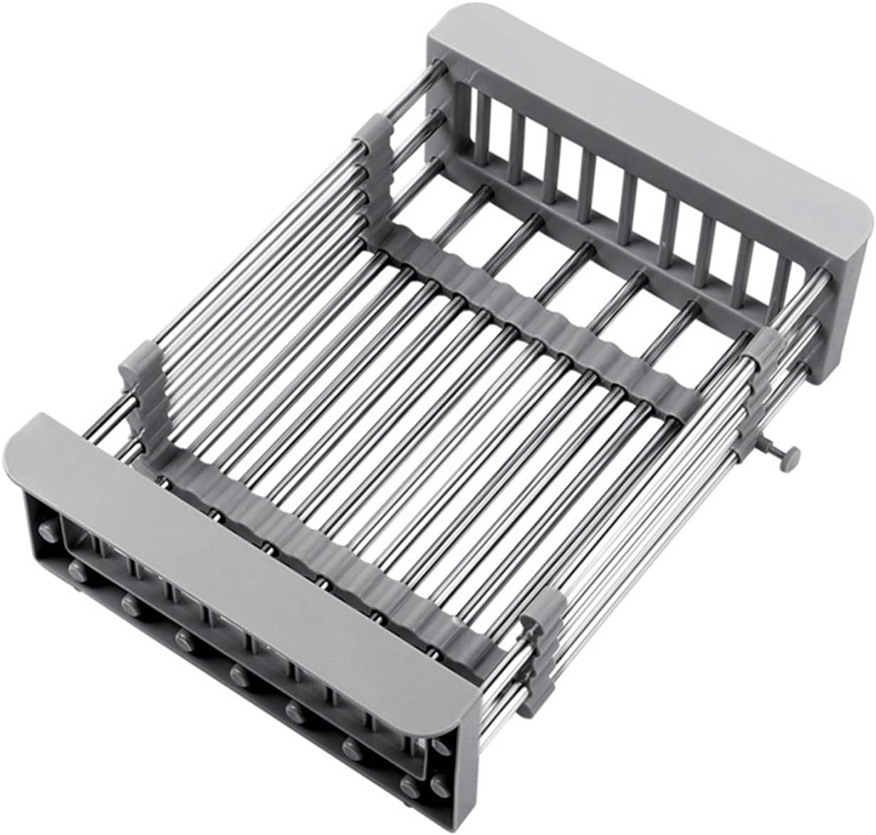 Wellsay Dish Drying Racks Adjustable Stainless Steel Drain Basket Drain ...