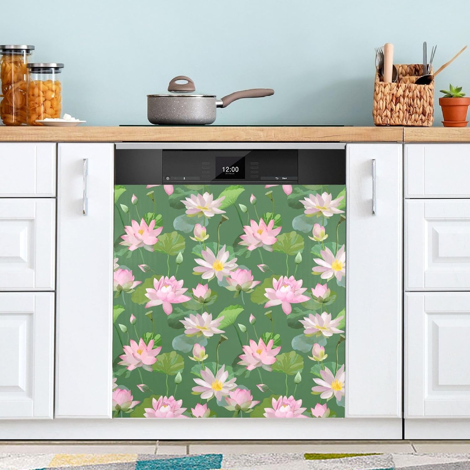 Wellsay Dishwasher Magnet Cover Cartoon Fun Giraffe Pink Bubble ...