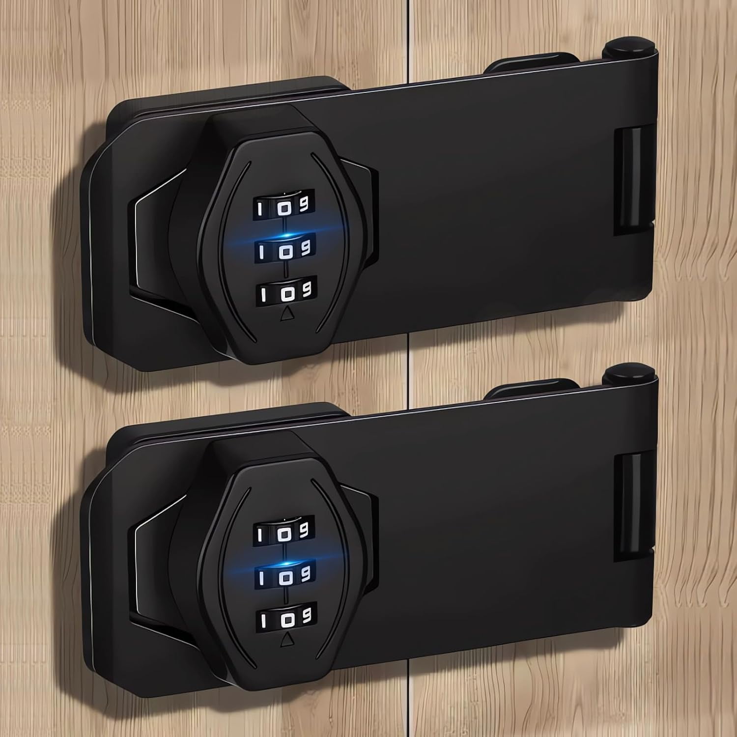 Wellsay Double Door Lock - Bifold Folding Door Lock Keyless Sliding ...