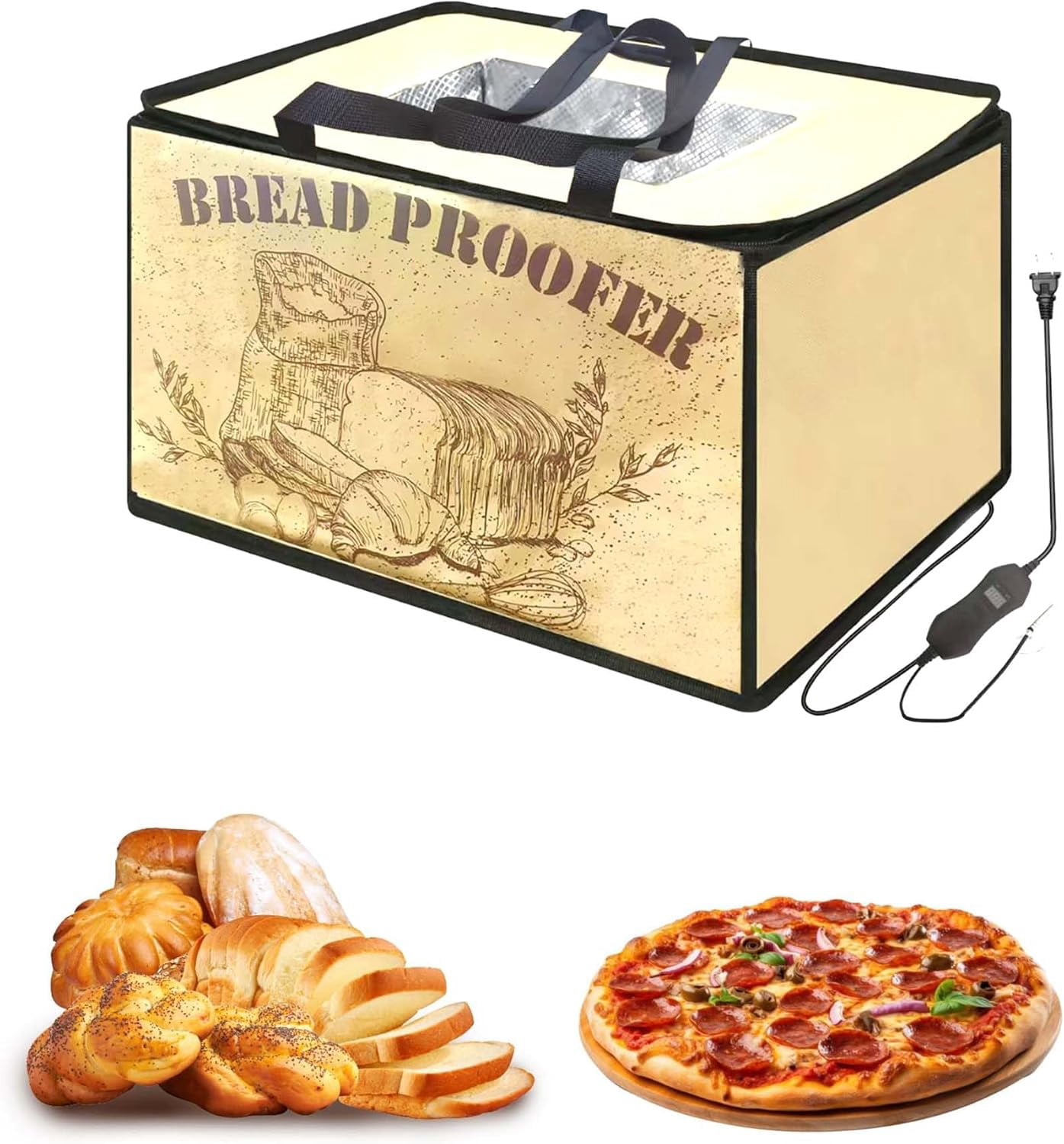 Wellsay Dough Proofing Box with NTC Sensor for Fermentation, with Carry ...