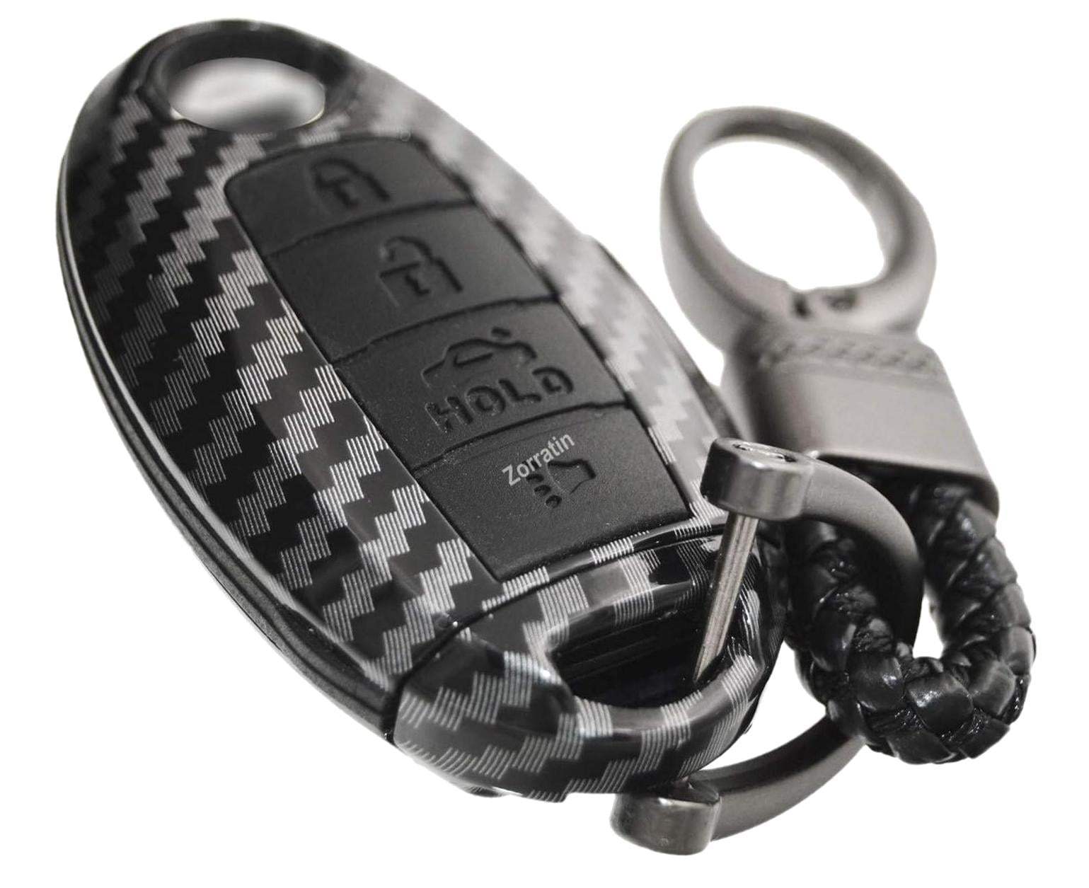 Wellsay Dual-Layer Carbon Key Fob Protector for SL -4X Armada Rogue ...