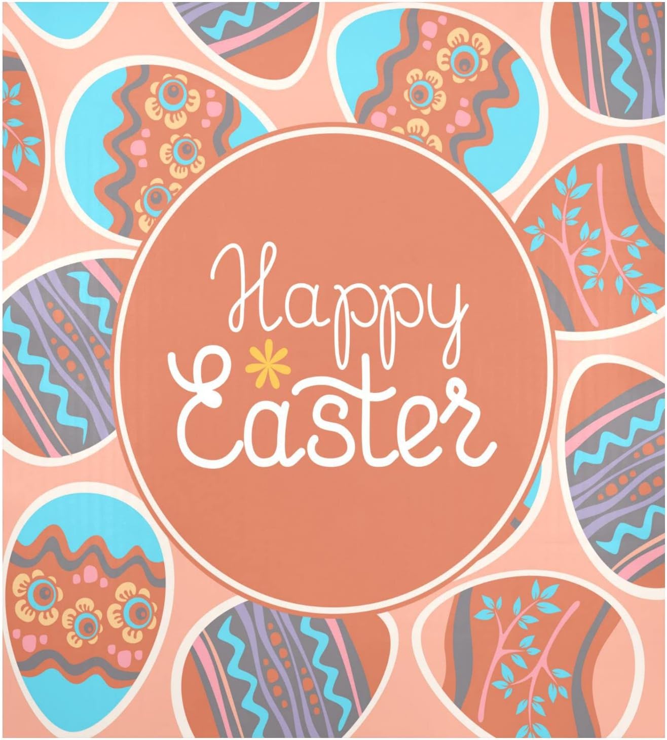 Wellsay Easter Eggs Magnetic Dishwasher Cover, 23x26in Magnetic ...