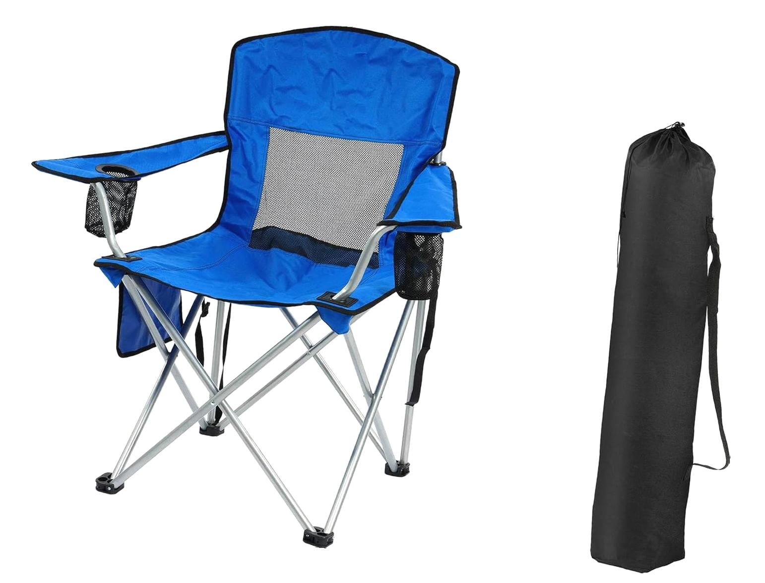 Wellsay Elevon Chairs, Collapsible Camping Lounger with Mesh Support ...