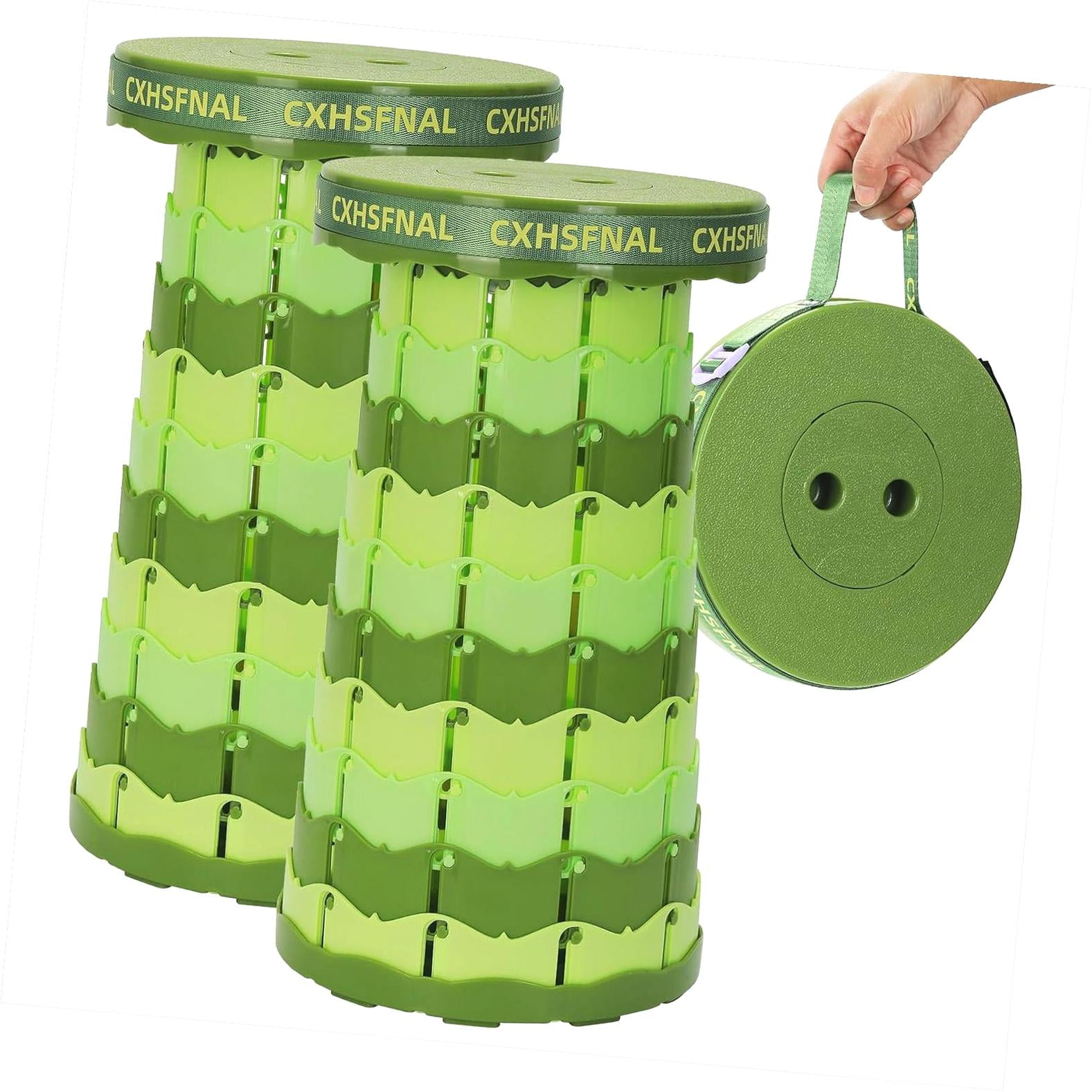 Wellsay Enhanced Foldable Camping Stools, 2-Pack, Lightweight Yet ...