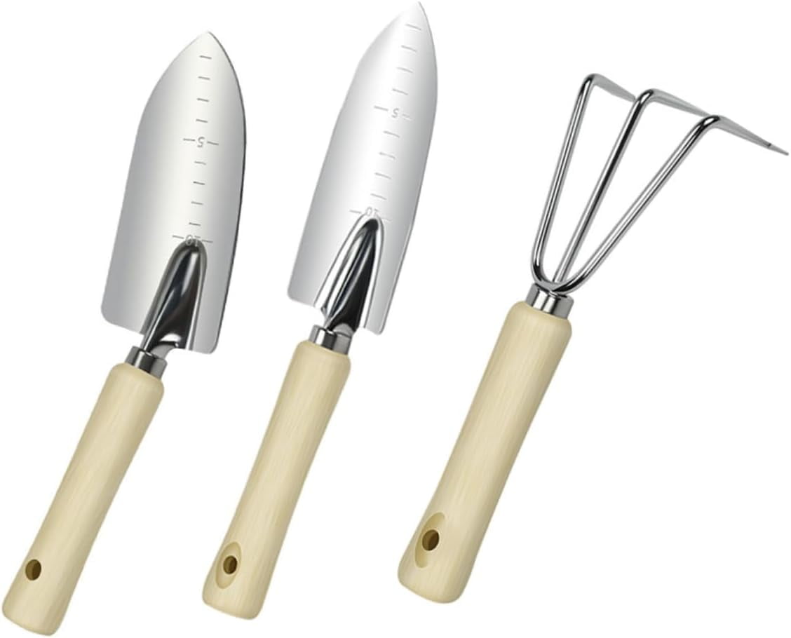 Wellsay Ergonomic Planting Weeding Tools Set Garden Shovel Trowel for ...