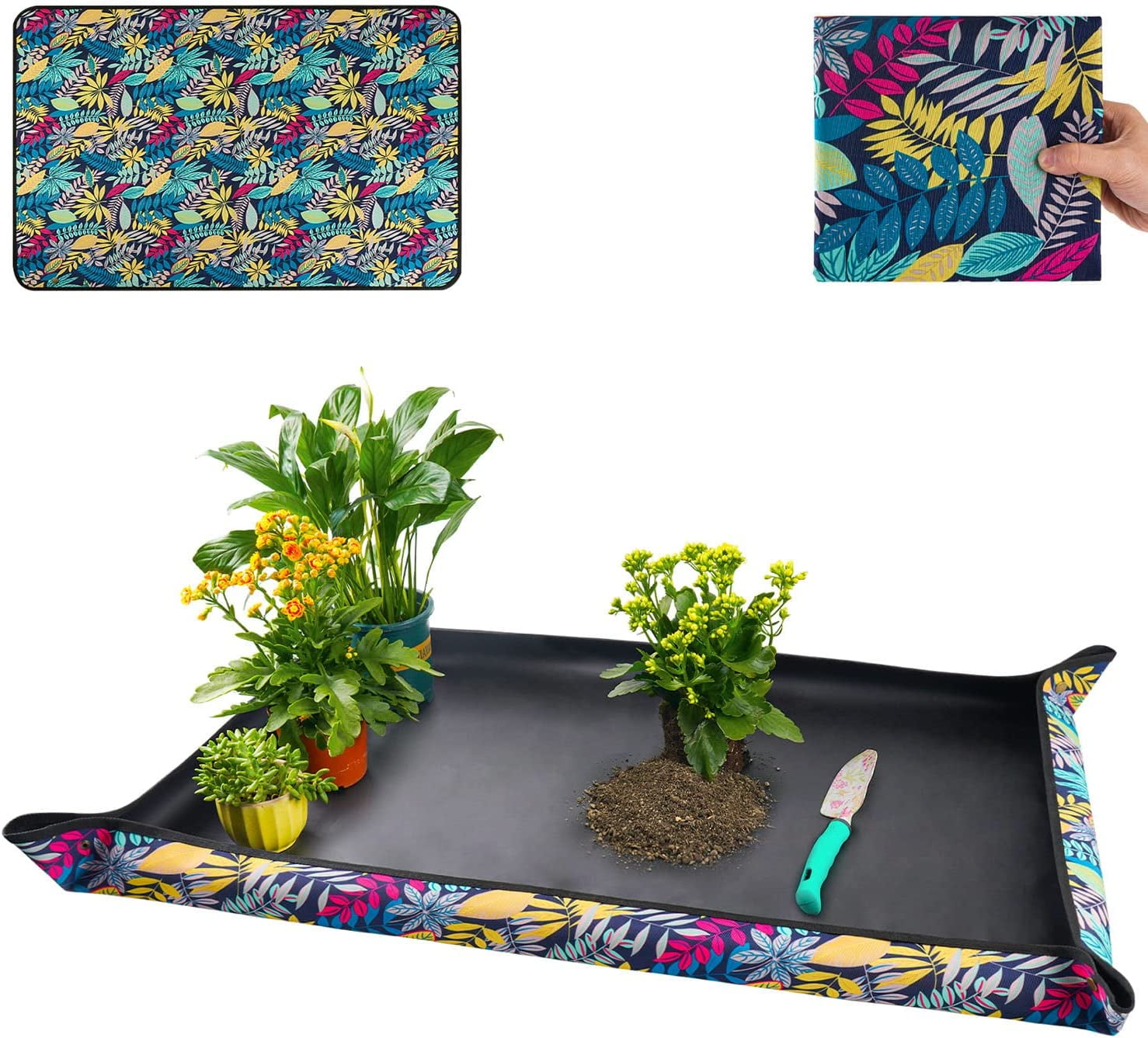 Wellsay Extra Large Repotting Mat for Indoor Plants Transplanting and ...