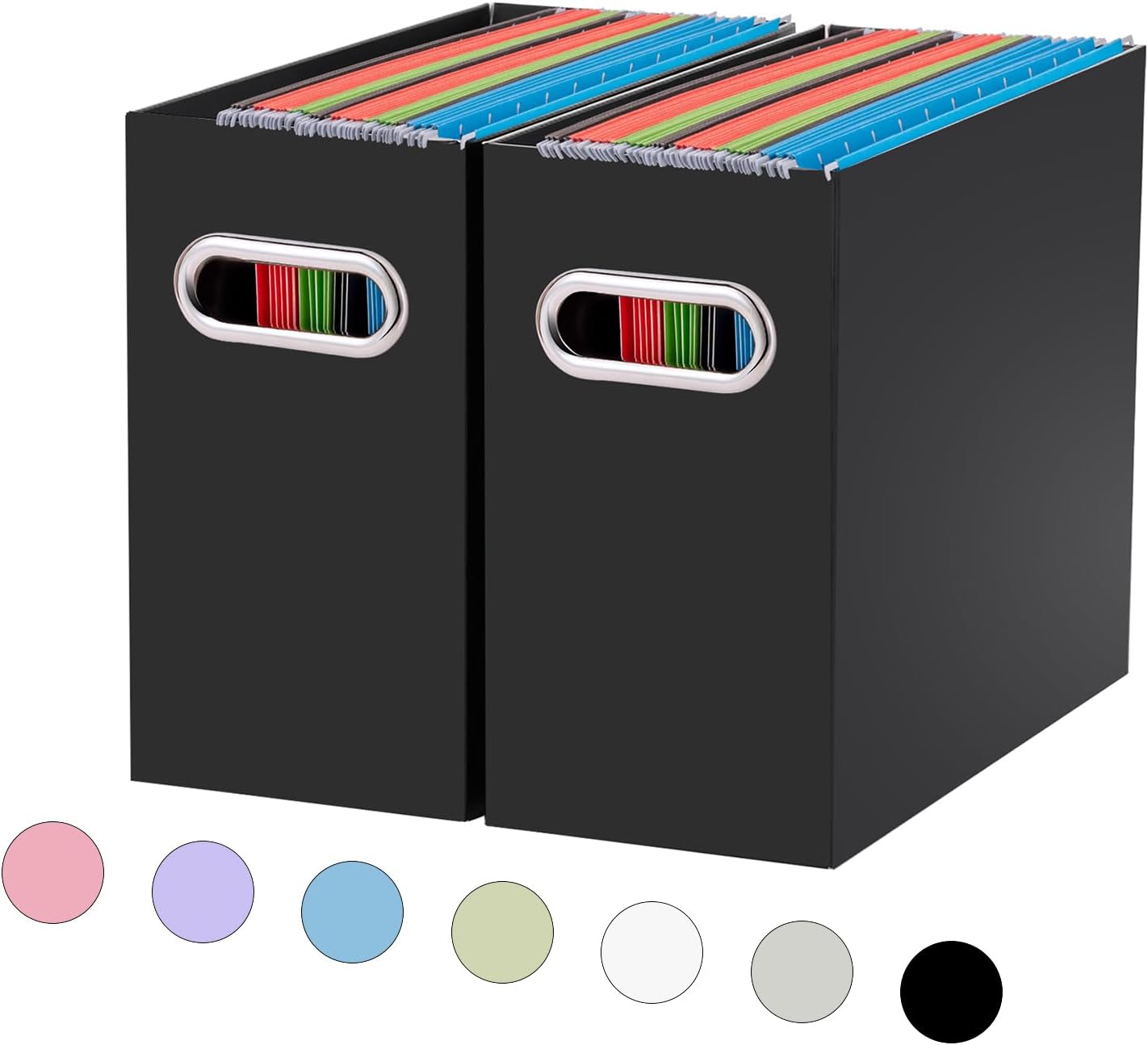 Wellsay File Organizer, Small Storage Box, Cardboard File Folder ...