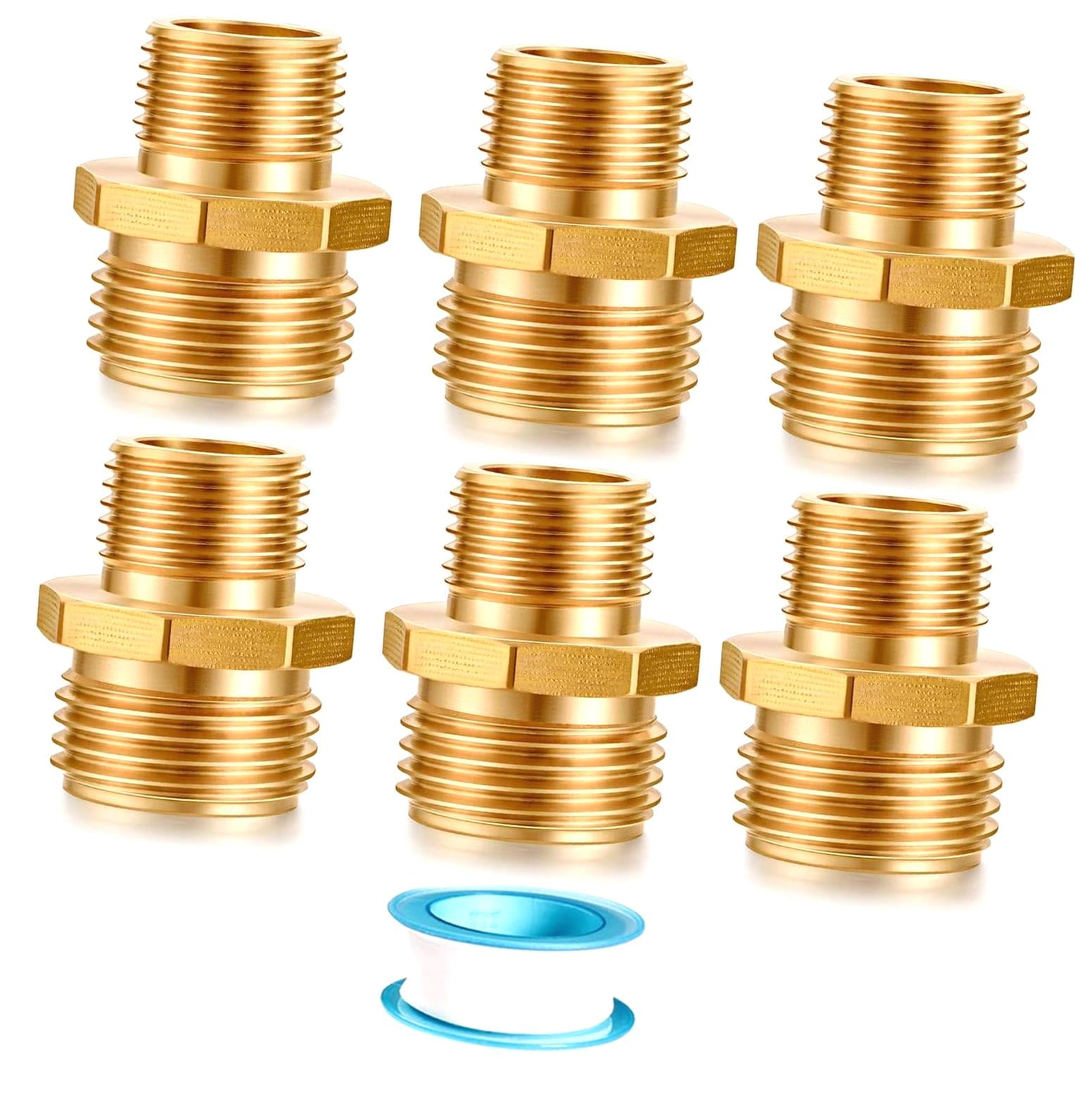 Wellsay Fittings Connectors Adapter Repair Male Leader Coupler Dual ...