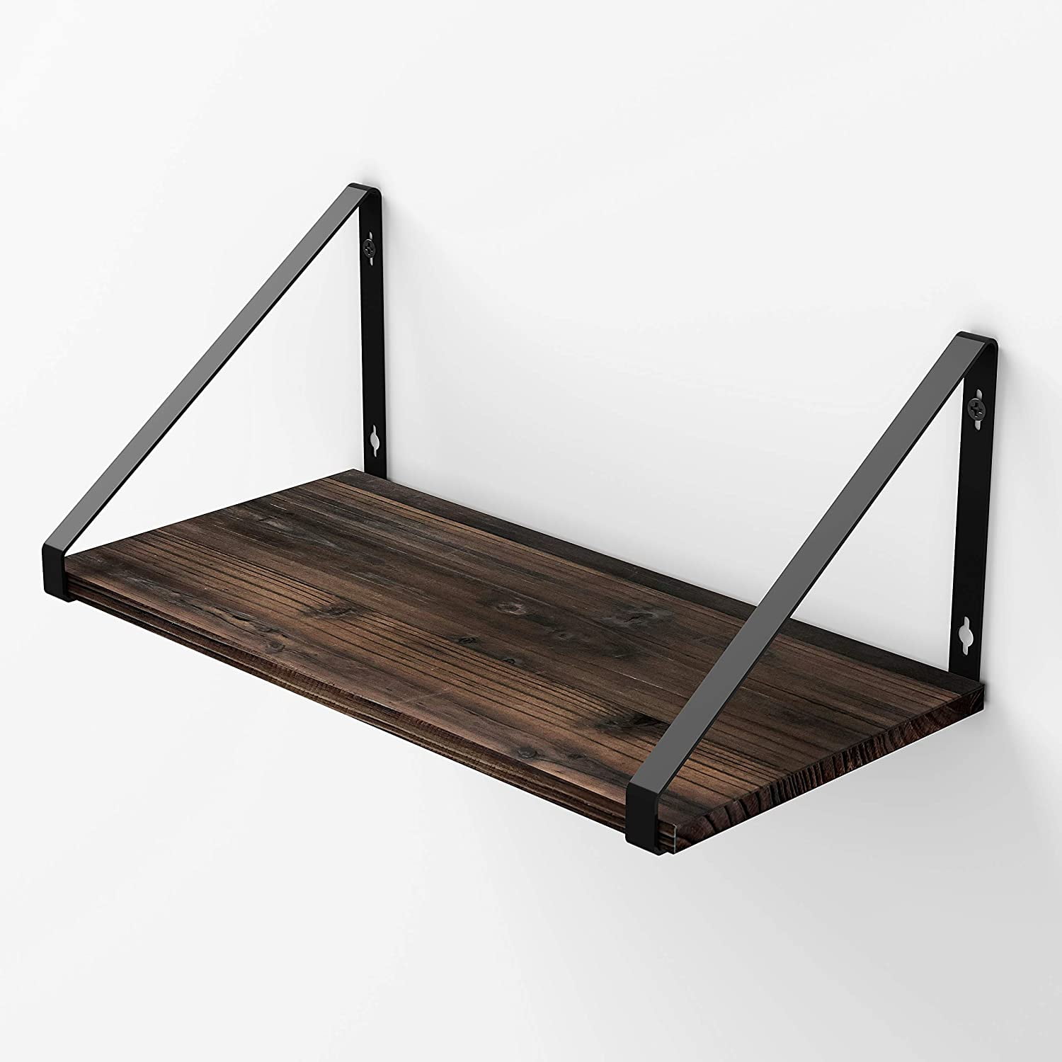Wellsay Floating Shelves Rustic Wood Wall Shelf Wall Mounted Shelves ...