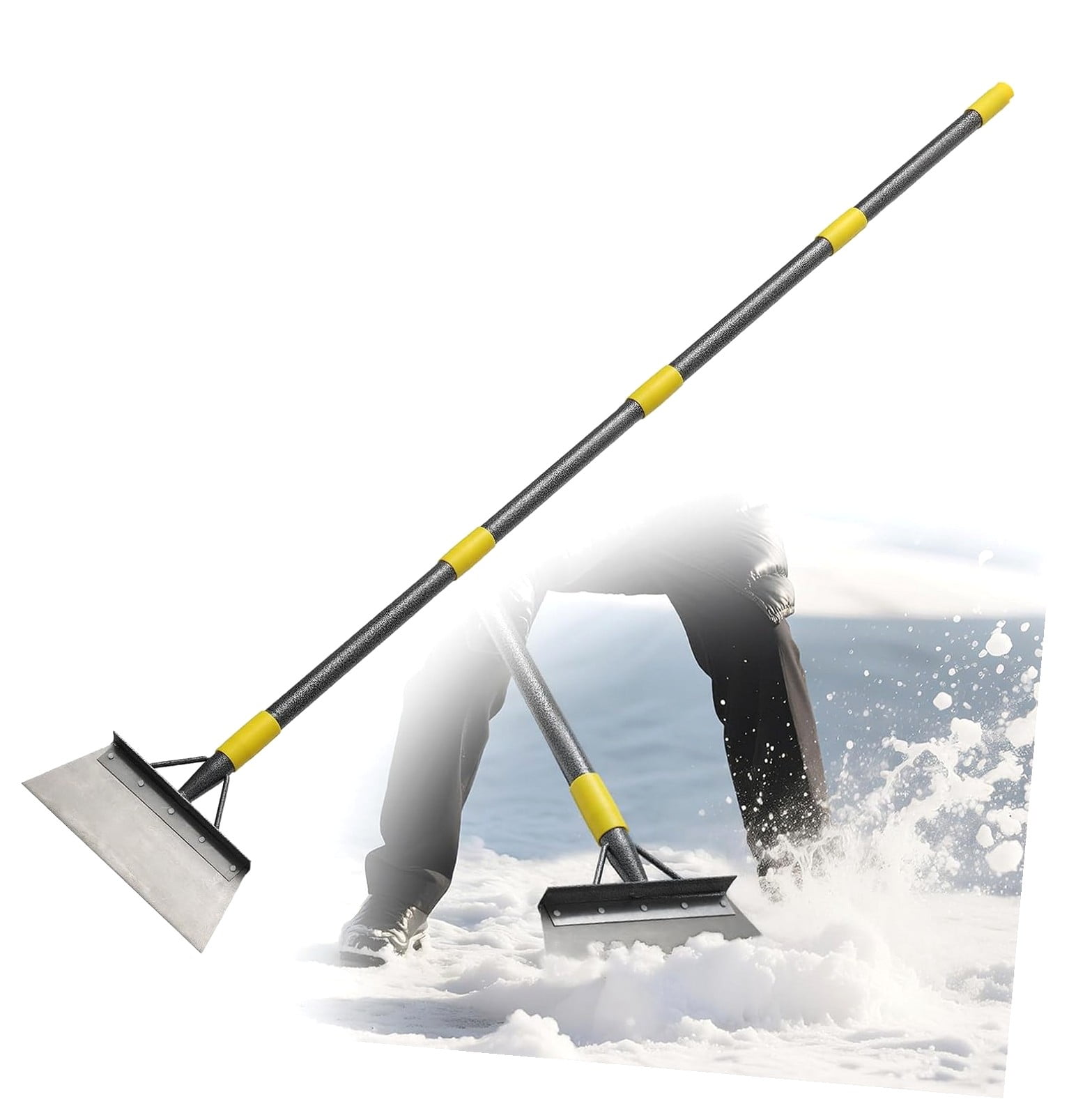 Wellsay: Floor Scraper with Metal , Multifunctional 74-inch Long Handle ...