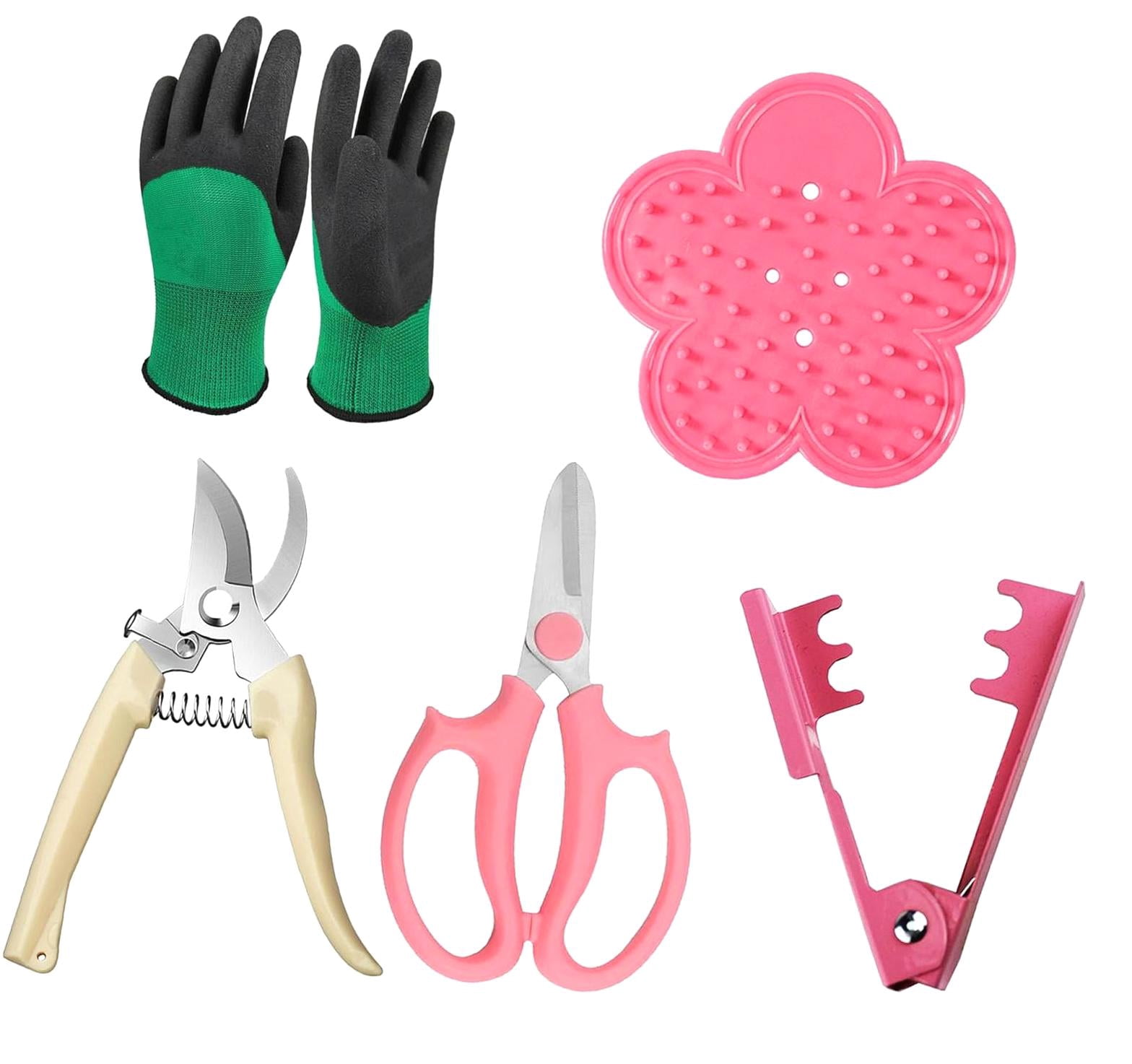 Wellsay Floral Tool Set, Rose Thorn Stripper, Garden Pruning Shears ...