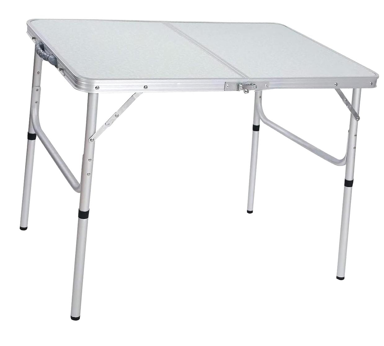 Wellsay Folding Camping Table, 3ft Portable Aluminum Folding Table ...