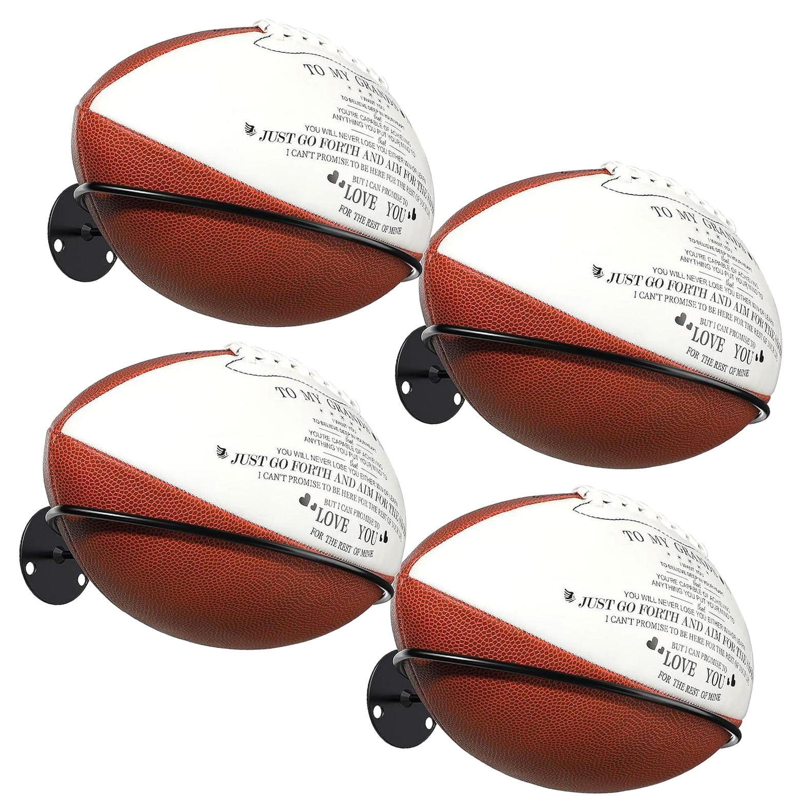 Wellsay Football Wall Mount Holder - Football Room Decor Display Stand ...