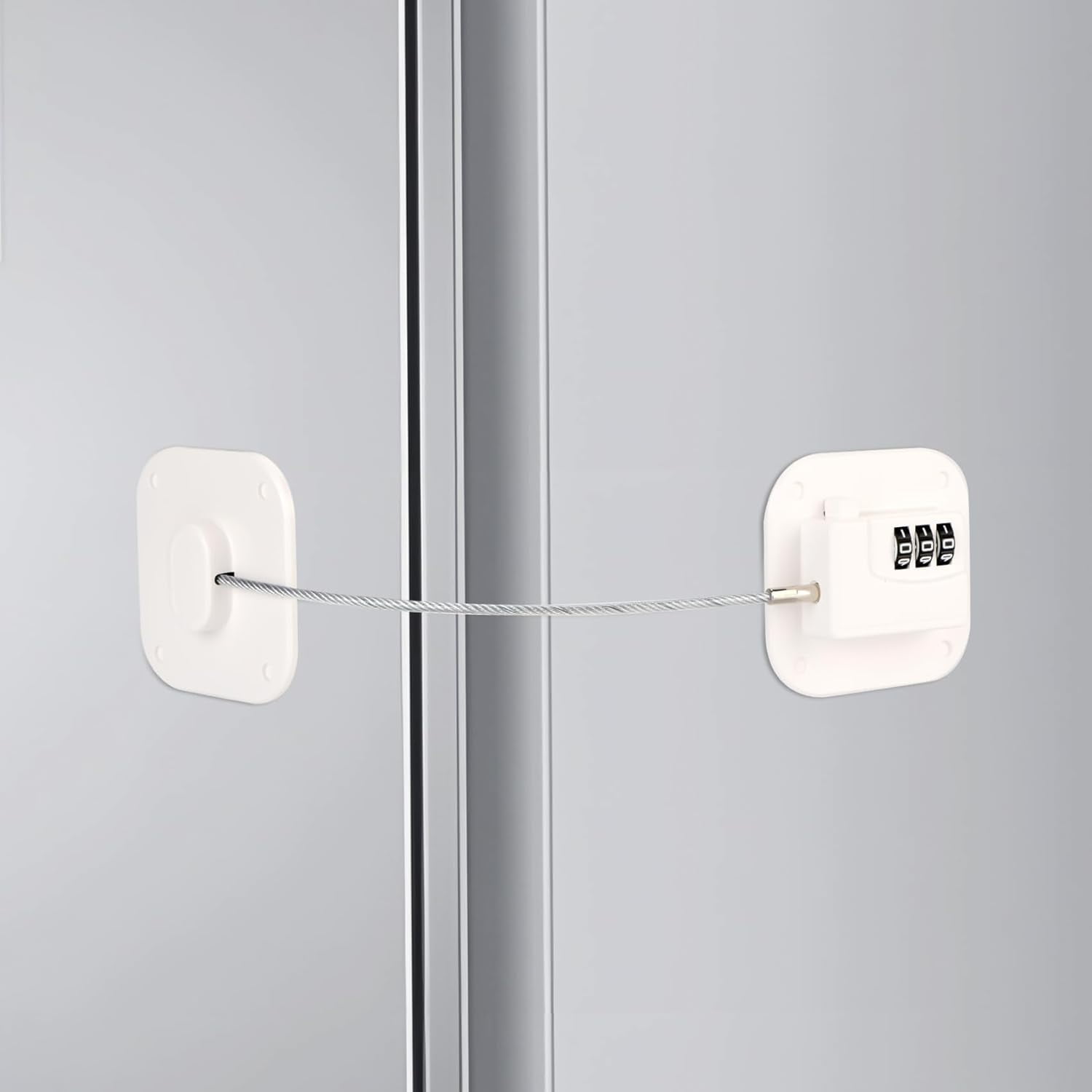 Wellsay Fridge Lock, Heavy Duty Refrigerator Lock, No Drilling, Safety ...