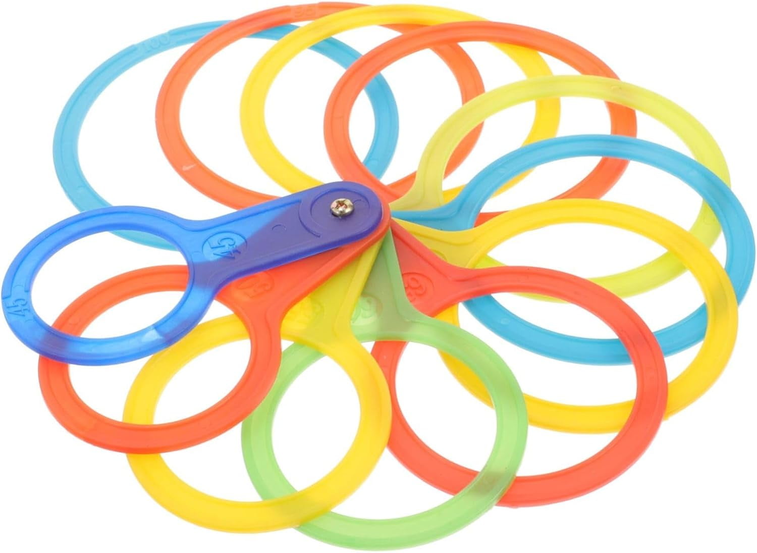 Wellsay Fruit Diameter Measuring Circle Plastic Measuring Lap Set for ...