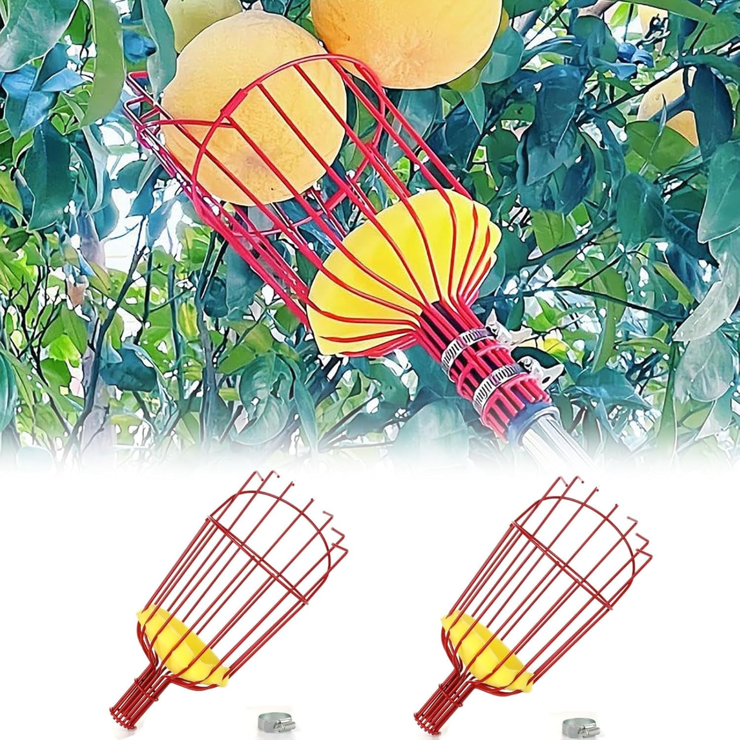 Wellsay Fruit Pic Basket, 2024 New Pic Basket with Cushion, Efcient Pic ...