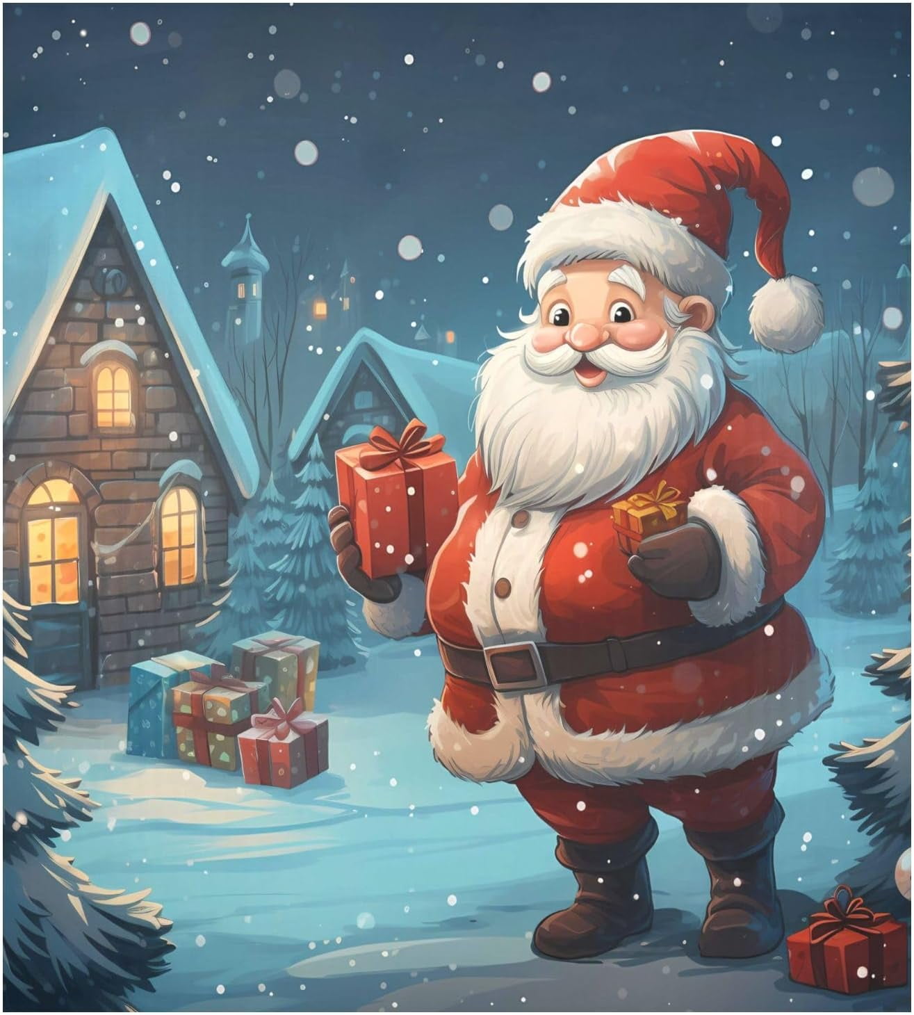 Wellsay Funny Santa Claus Gift Christmas Dishwasher Magnet Cover ...