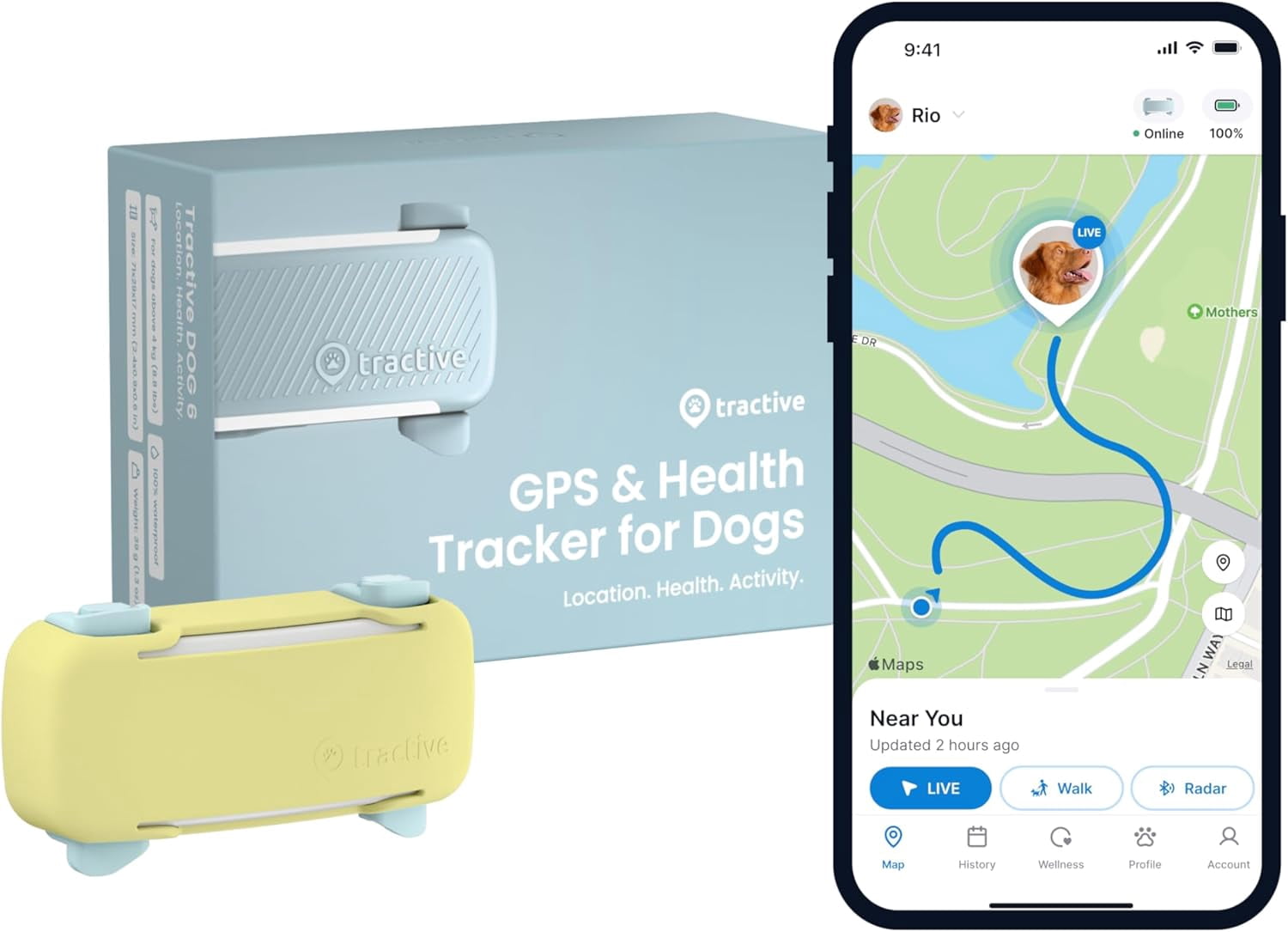 Wellsay GPS Dog Tracker (2025 Release) Real-time Pet Location Tracker ...