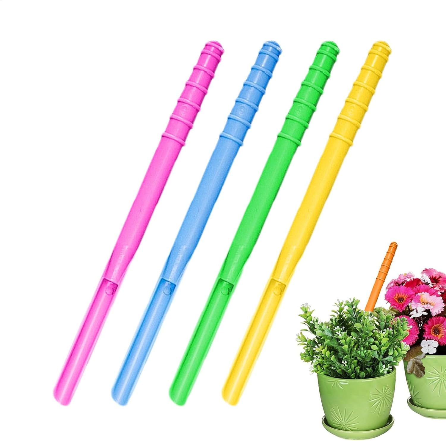 Wellsay Garden Hand Dibber, 4pcs Dibber Garden Tool, Garden Tool Dibber ...