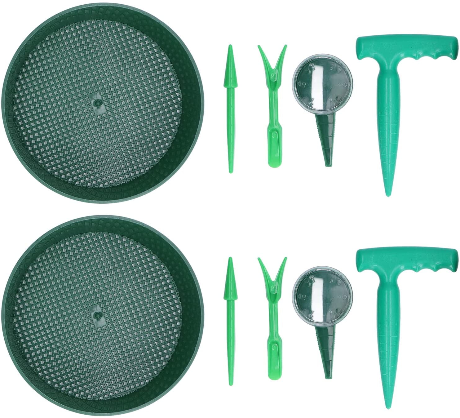 Wellsay Garden Hand Planter Seeder Tool Set Long Lasting Light Plant ...