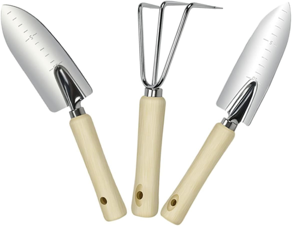 Wellsay Garden Hand Tools Set Gardening Tool Kit Includes Shovel Rake ...