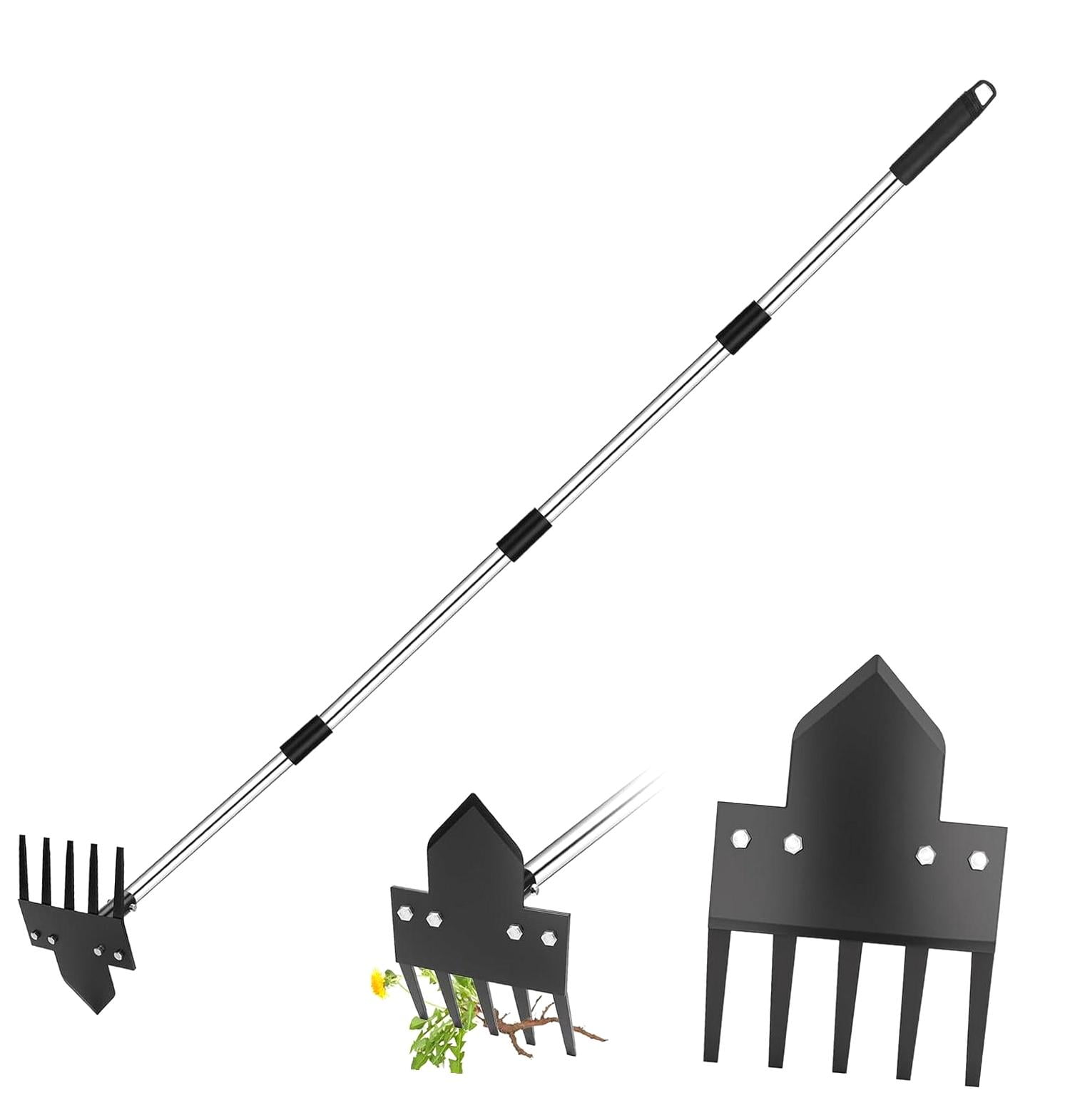 Wellsay Garden Hoe, 17-58" Weed Puller with Extended Handle, Dual ...