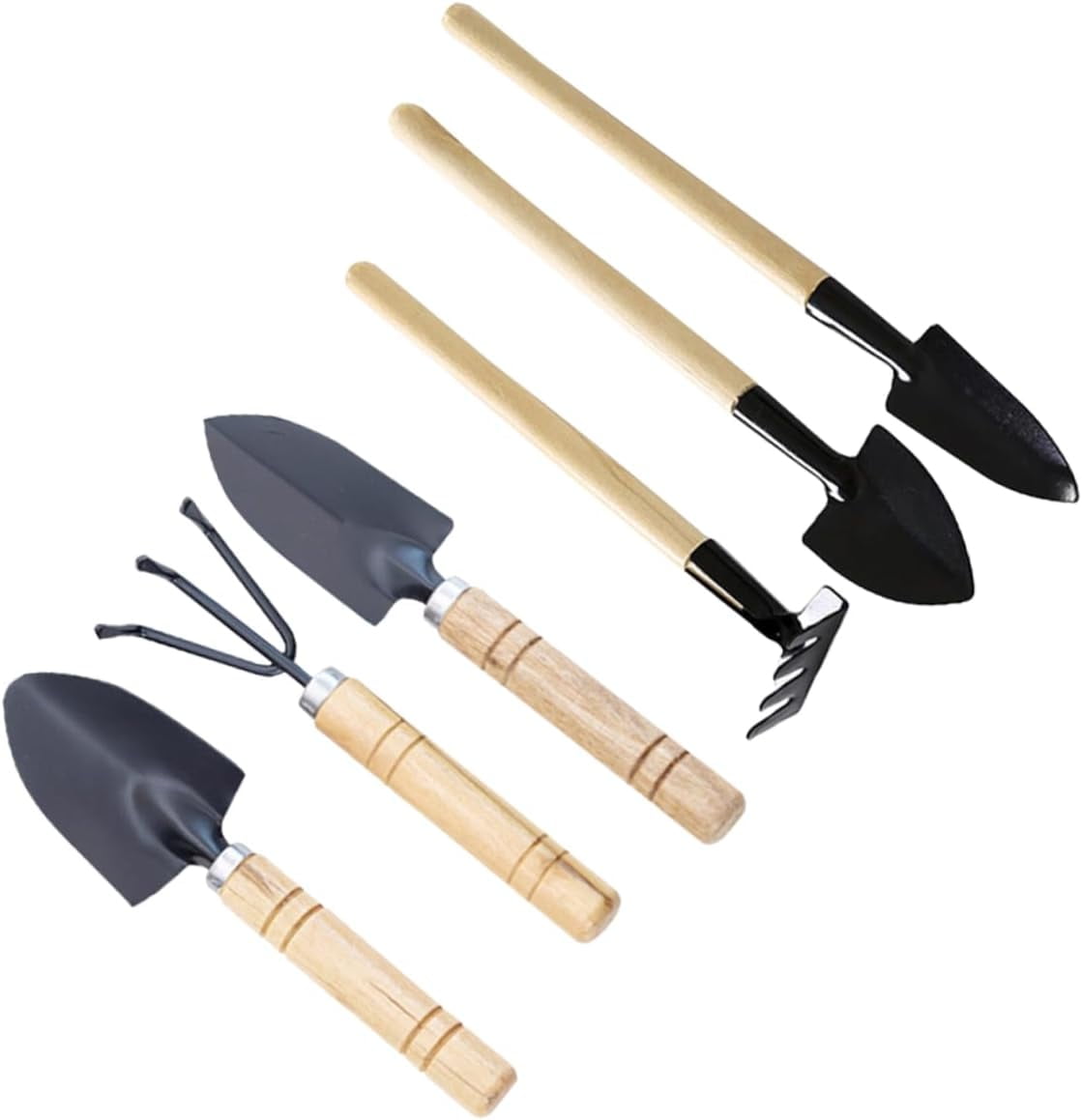 Wellsay Garden Shovel Trowel Set 6pc Gardening Hand Tool Set Tools for ...