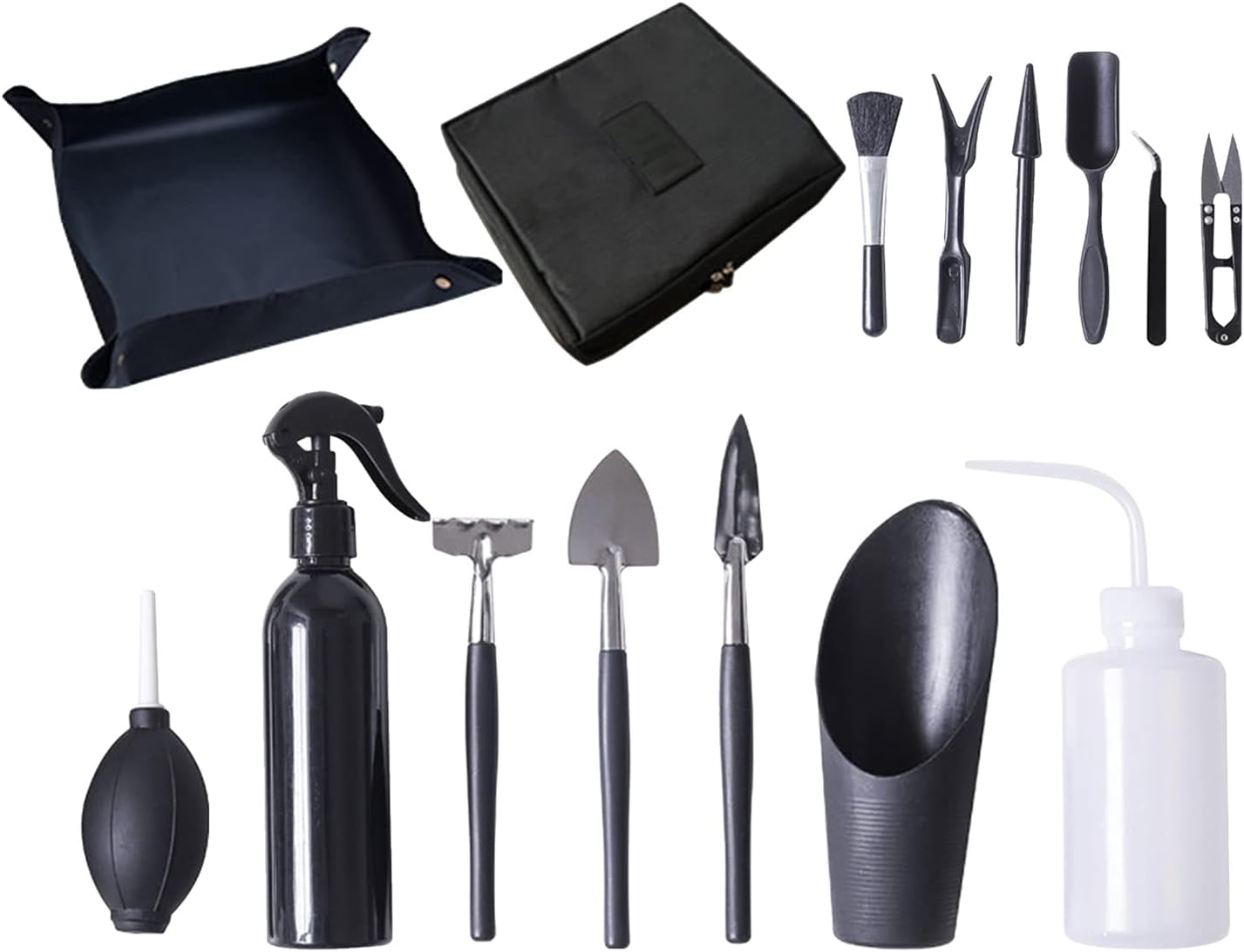 Wellsay Garden Tool, 15PCS Garden Planting Tool Set Bonsai Succulent ...