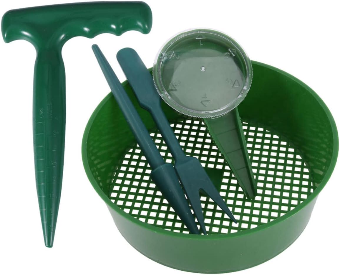 Wellsay Garden Tool Kit Dibber Seeder Seeder Transplanter Seedling Kit ...