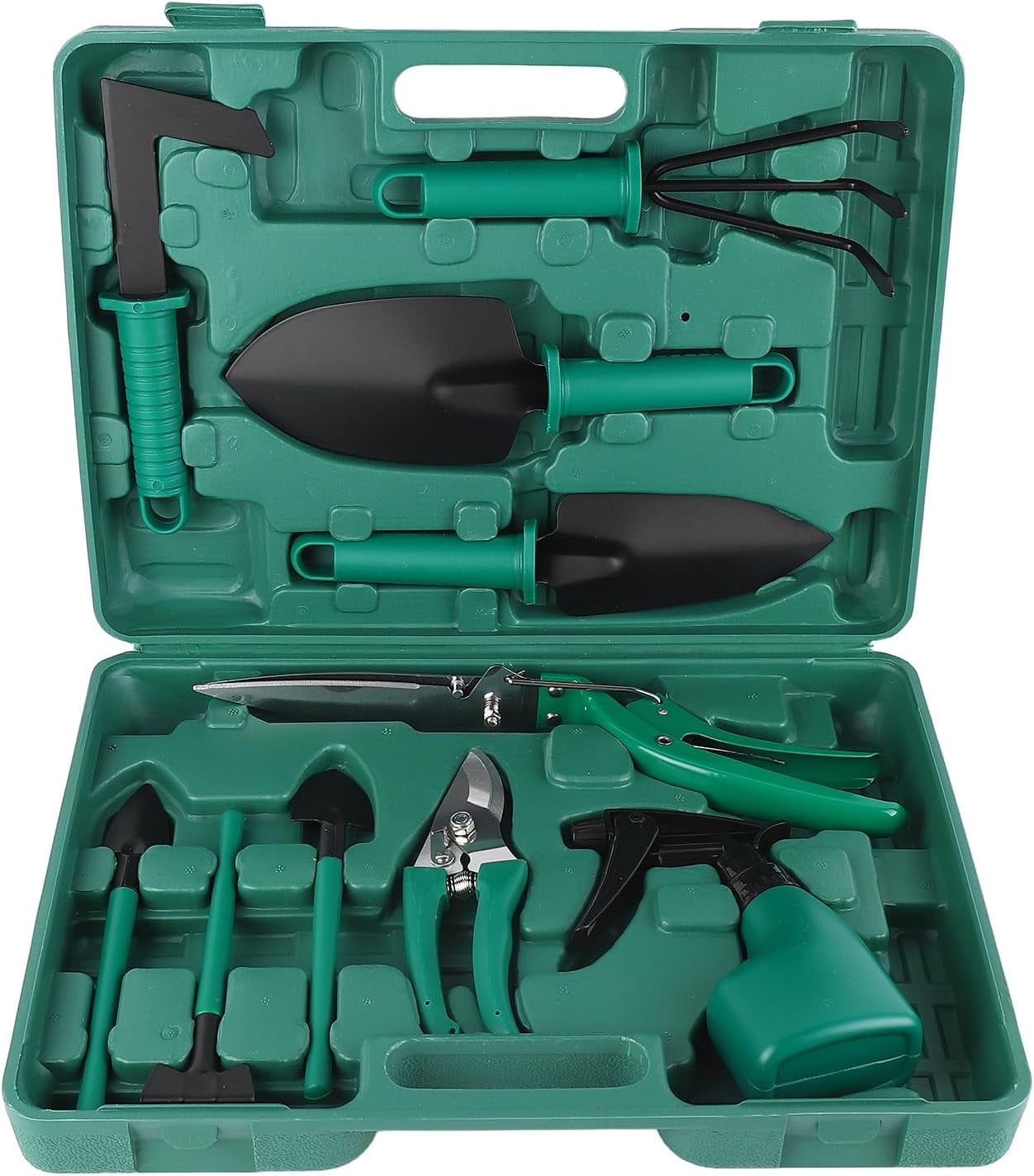 Wellsay Garden Tool Set, 10 Piece Heavy Duty Gardening Kit Includes ...