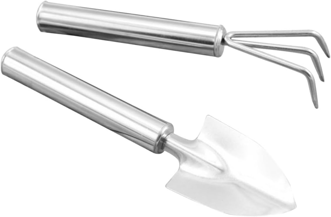 Wellsay Garden Tool Set Mini Shovel Rake Stainless Steel Trowel Easy-to ...