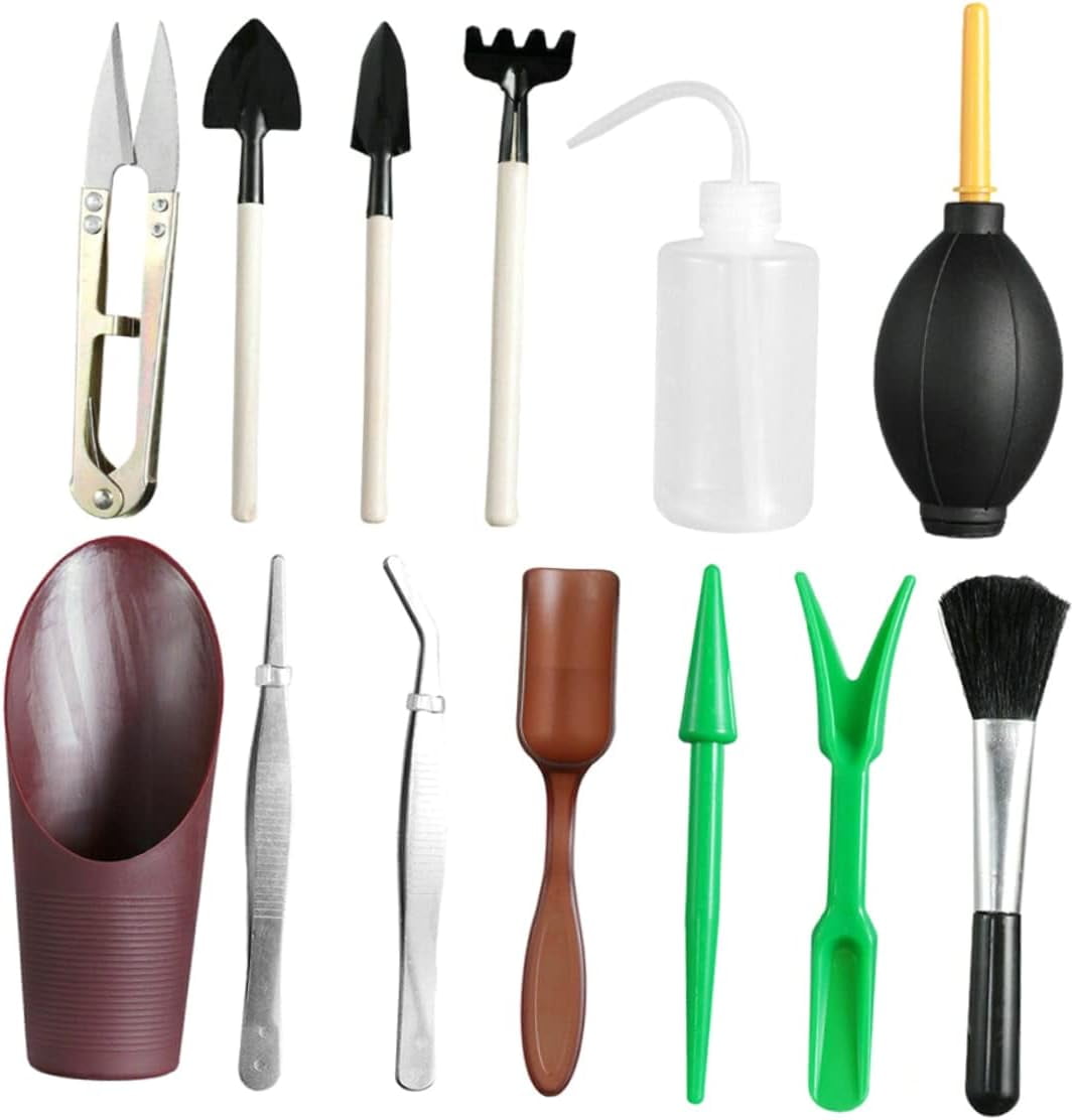 Wellsay Garden Tool Sets 13pcs Mini Gardening Tools for Succulents and ...