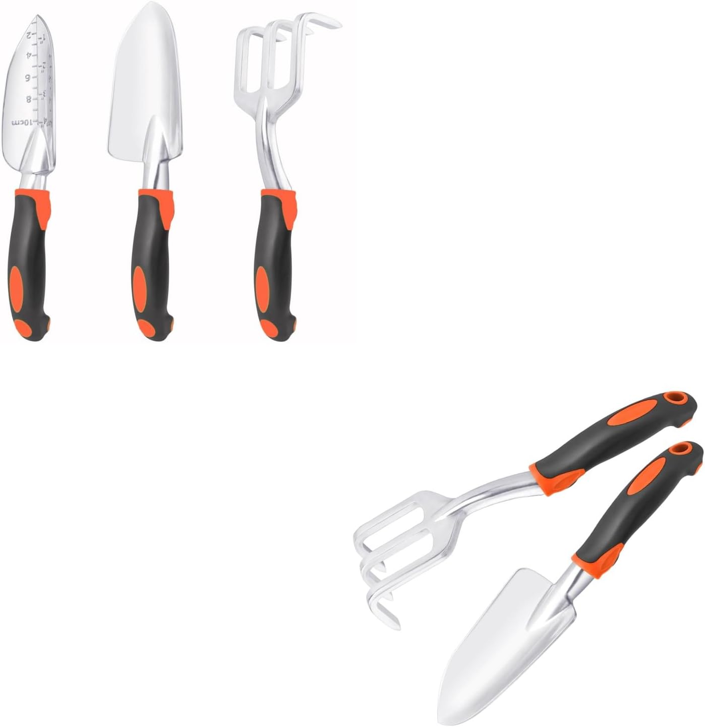 Wellsay Garden Tools Set, 3 Pack Heavy Duty Gardening Tools Set ...