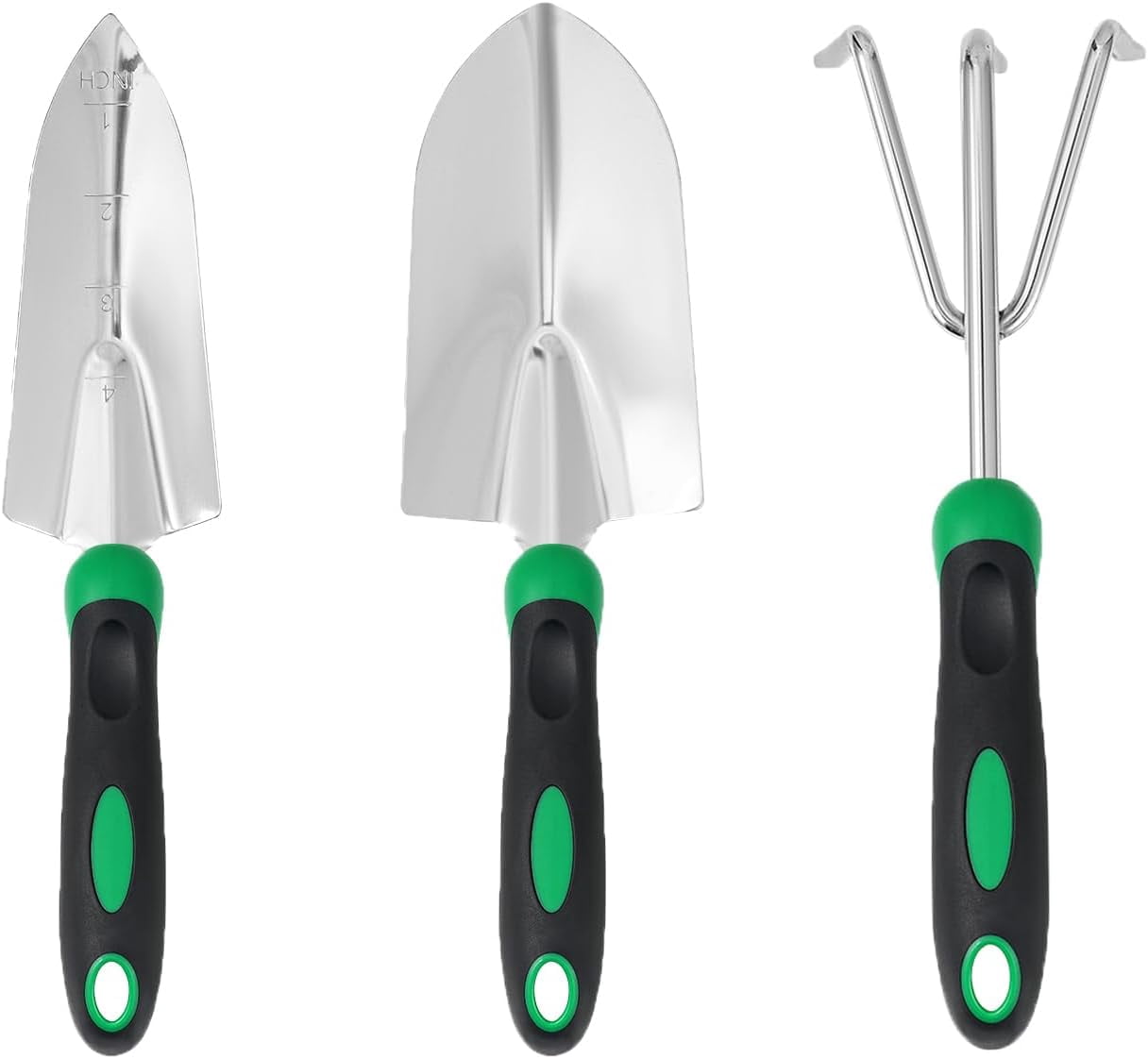 Wellsay Gardening Hand Tools, 3 Piece Garden Tool Set - Heavy Duty ...