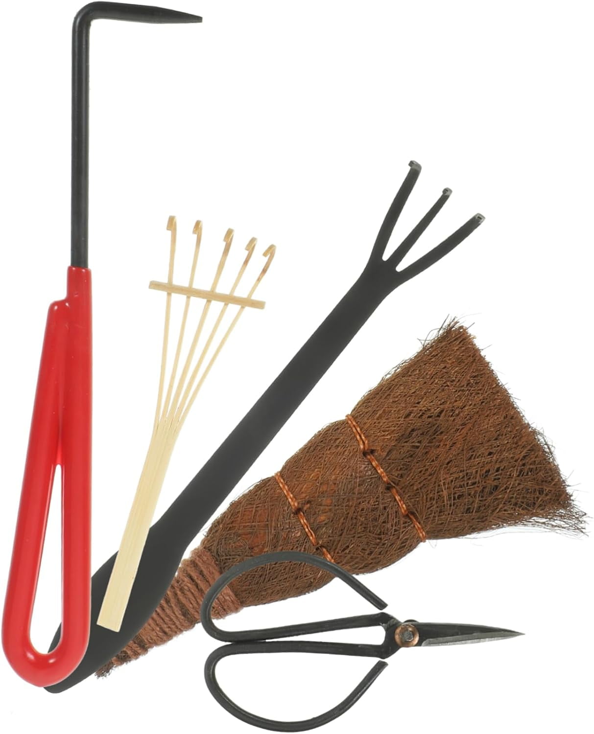 Wellsay Gardening Hand Tools Set Bonsai Tree Transplanting Kit Rake and ...