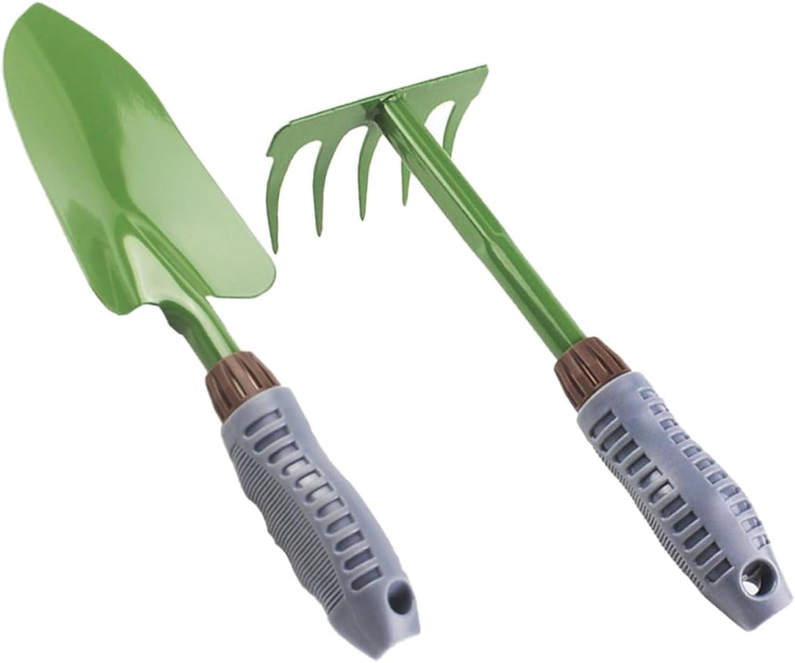 Wellsay Gardening Shovel Trowel Set Garden Tool for Boys 2 in 1 Small ...