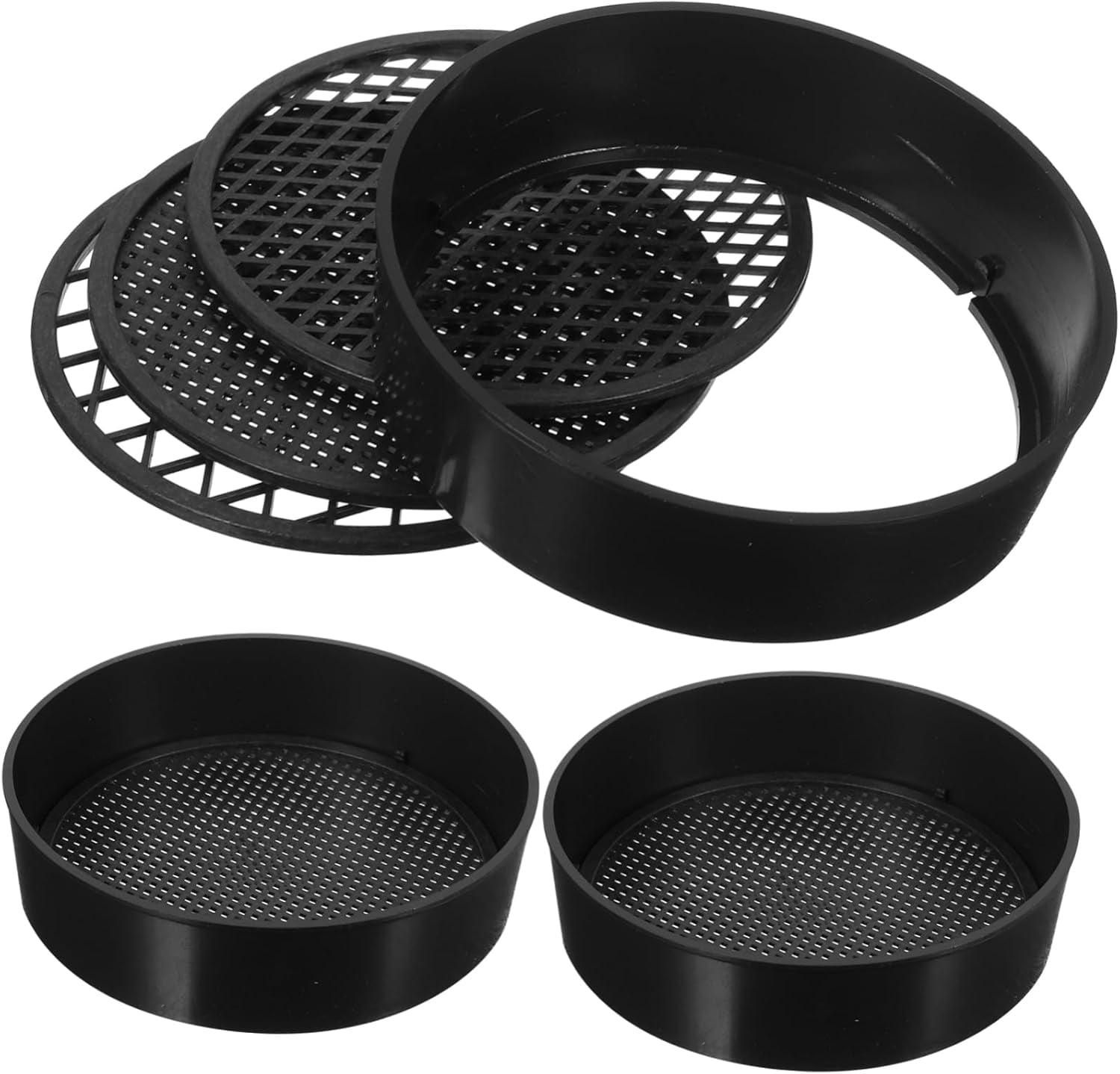 Wellsay Gardening Tool Set 3 Sets of Soil Sis Sifting Pans Strainers ...