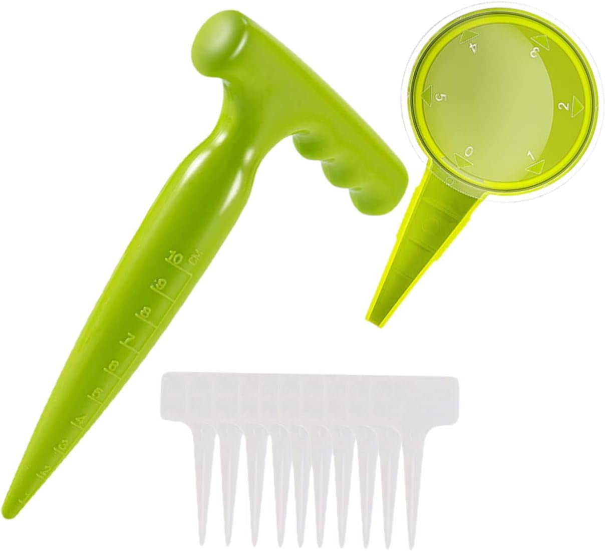 Wellsay Gardening Tool Set Sowing Dispenser Dibber Planting Tool for ...