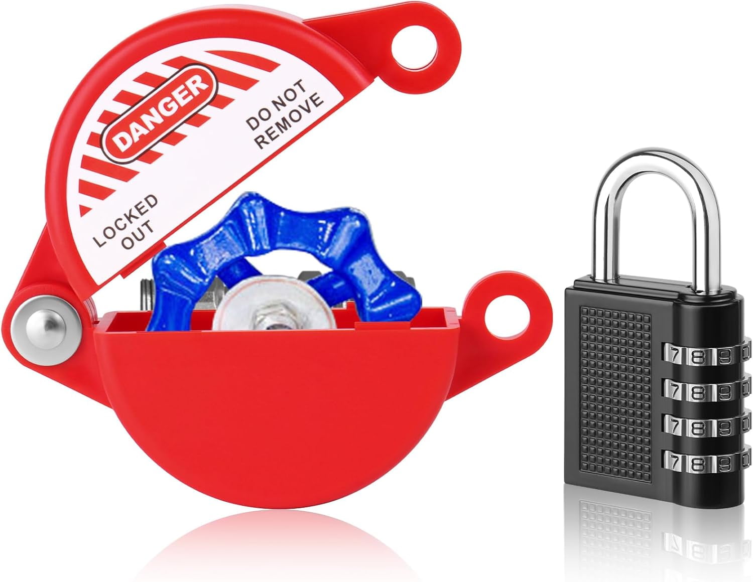 Wellsay Gate Valve Lockout Device with Coded Lock, Outdoor Cover for ...