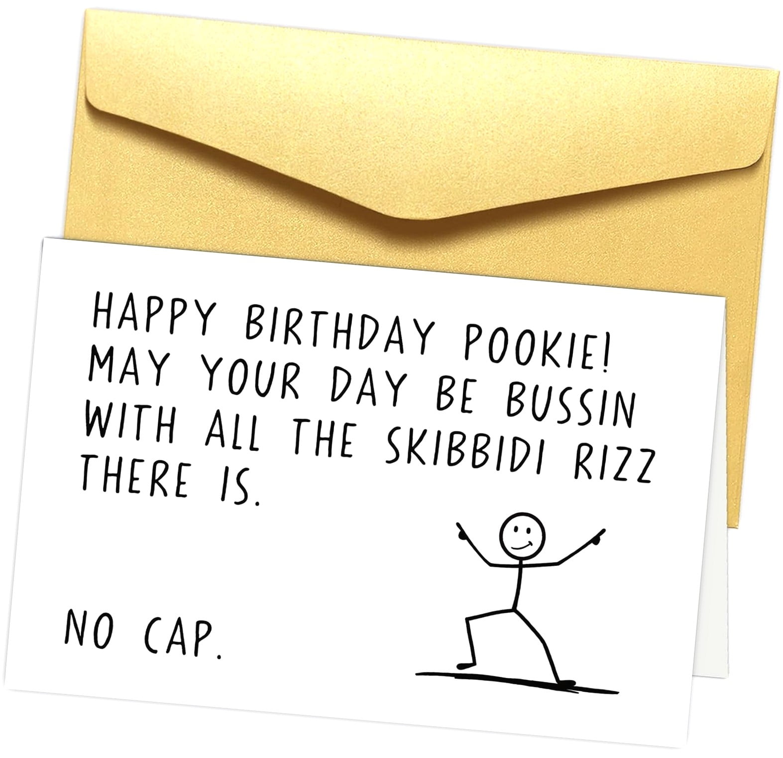 Wellsay Gen Slang Birthday Card for Son Daughter Niece Nephew Friends ...