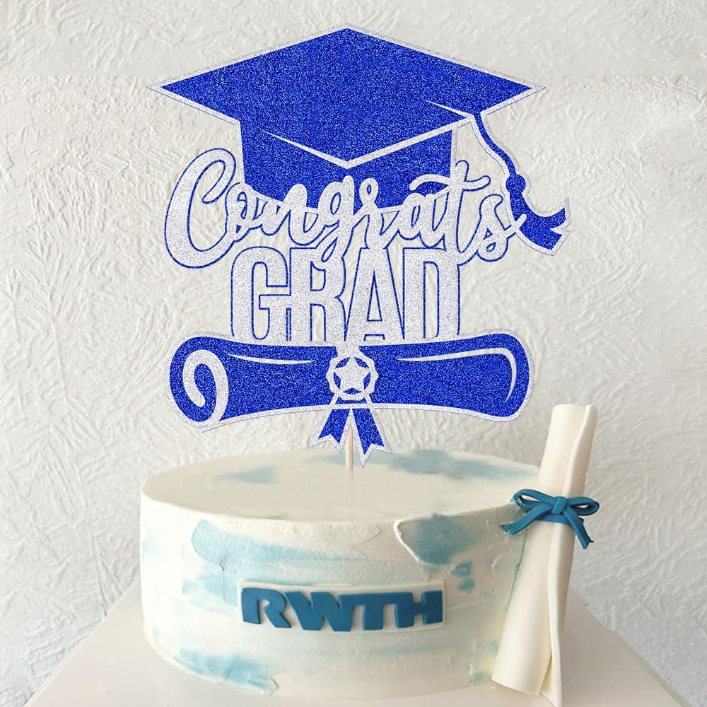 Wellsay Glitter Congrats Grad Cake Tor,2025 Graduation Cake Tor ...
