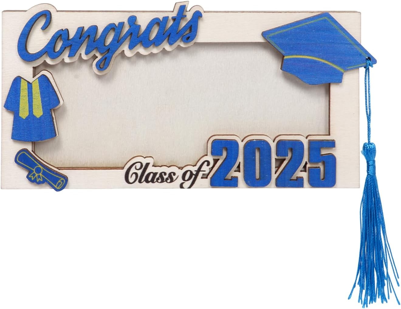 Wellsay Graduation Money Holder 2025 Wooden Grad Card Cash Box Class of ...