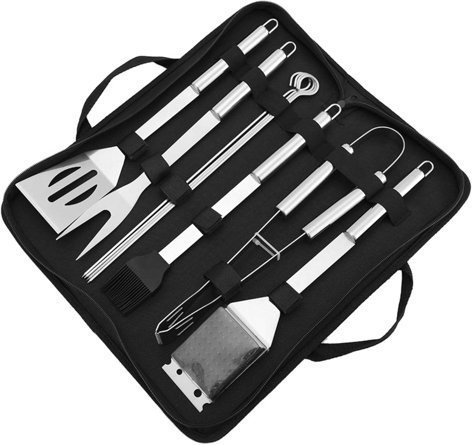 Wellsay Grill Utensils Set, 9-Piece Set of Stainless Steel Barbecue ...
