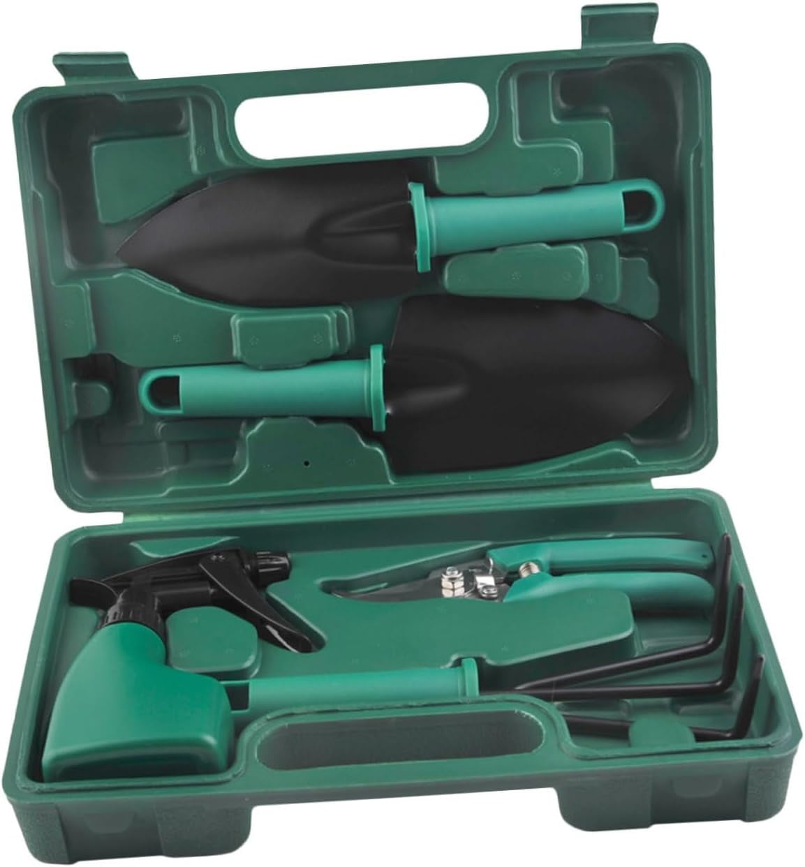 Wellsay Hand Gardening Tool Set 5-in-1 Heavy Duty Garden Tool Set ...