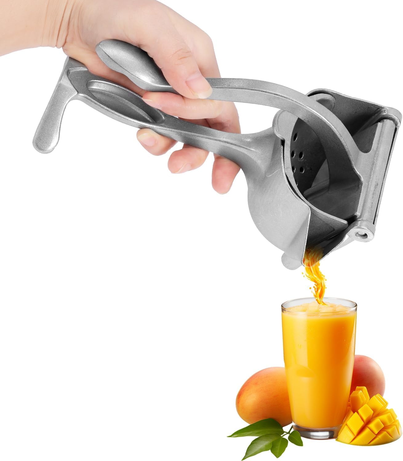 Wellsay Hand Juicer, Aluminum Alloy Lemon Squeezer Citrus Juicer Hand ...