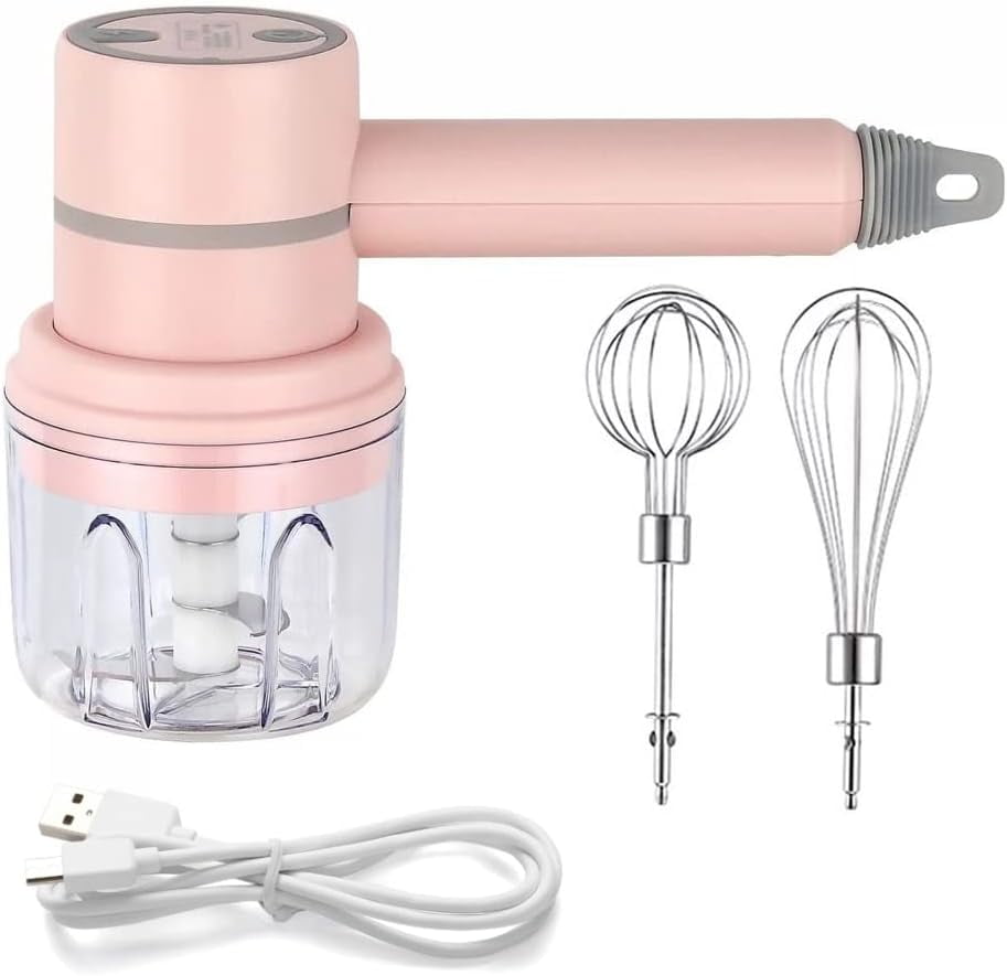 Wellsay Hand Mixer Cordless Electric Blender With 3 Attachments ...