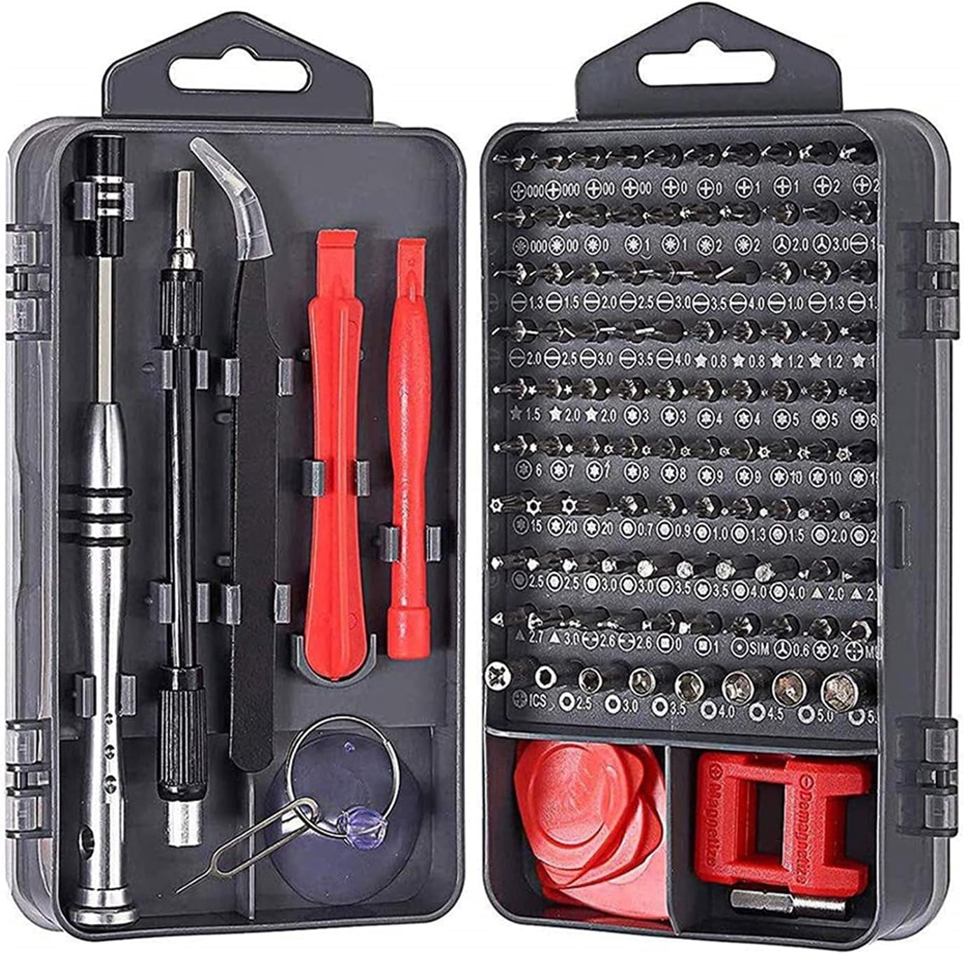 Wellsay Hand Tool Set 115 in 1 Hand Tool Screwdriver Repair Tool Kit ...