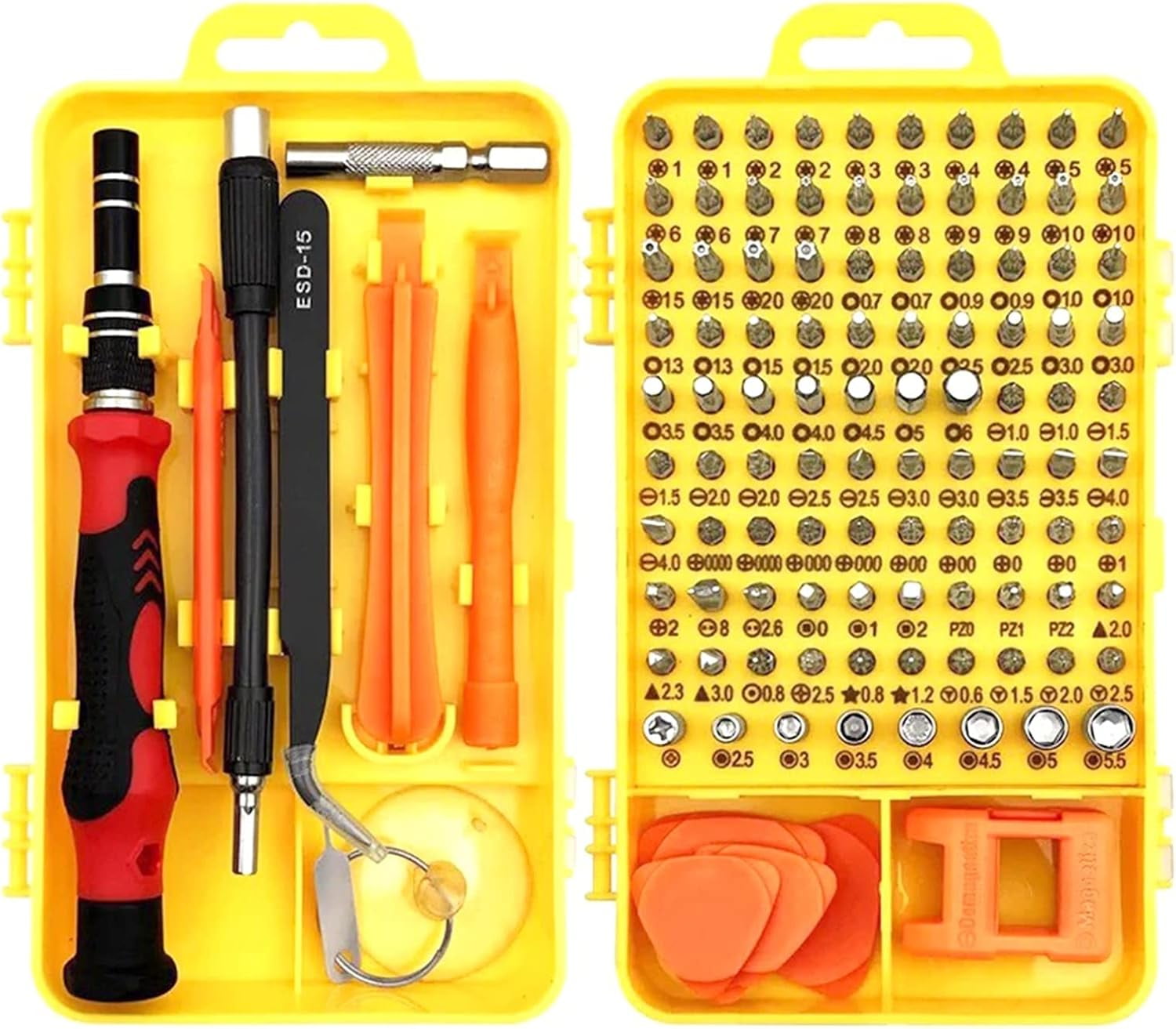 Wellsay Hand Tool Set 115 in 1 Hand Tool Screwdriver Repair Tool Kit Phone Repair Screwdriver ...