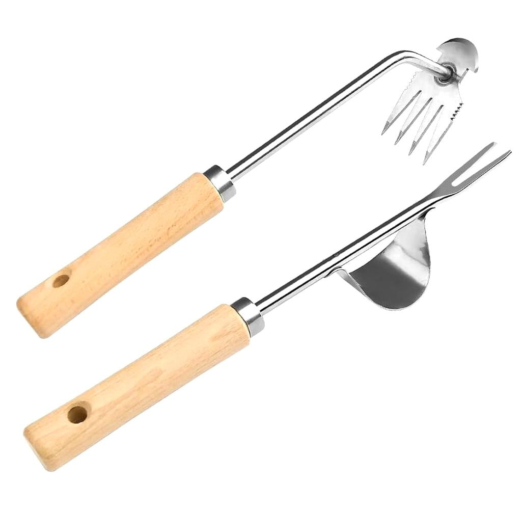 Wellsay Hand Weeder Tool, Stainless Steel 2 Pcs Weeder Tool for Garden ...
