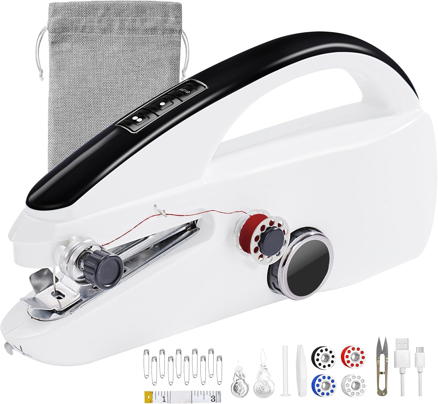 Wellsay Handheld Sewing Machine, Hand Held Sewing Machine for Adults ...